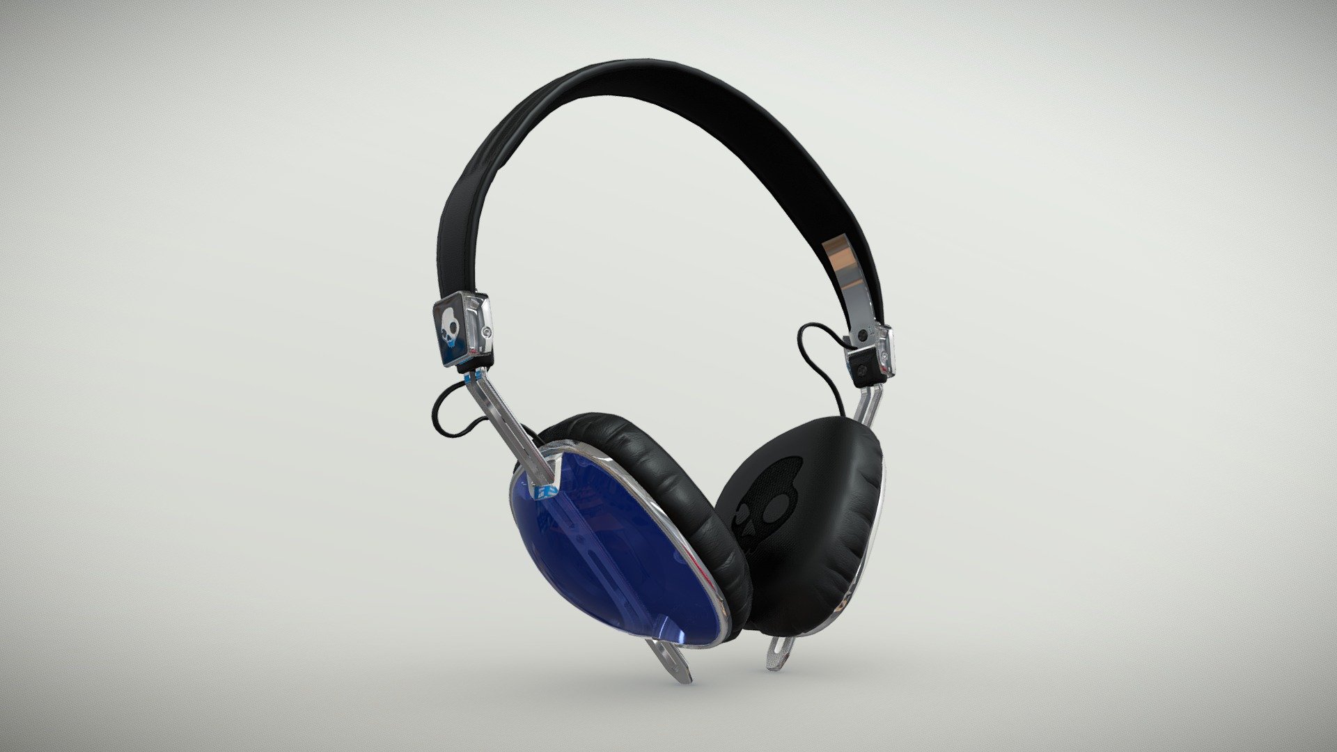 Skullcandy Navigator Royal Blue headphones - Buy Royalty Free 3D model ...