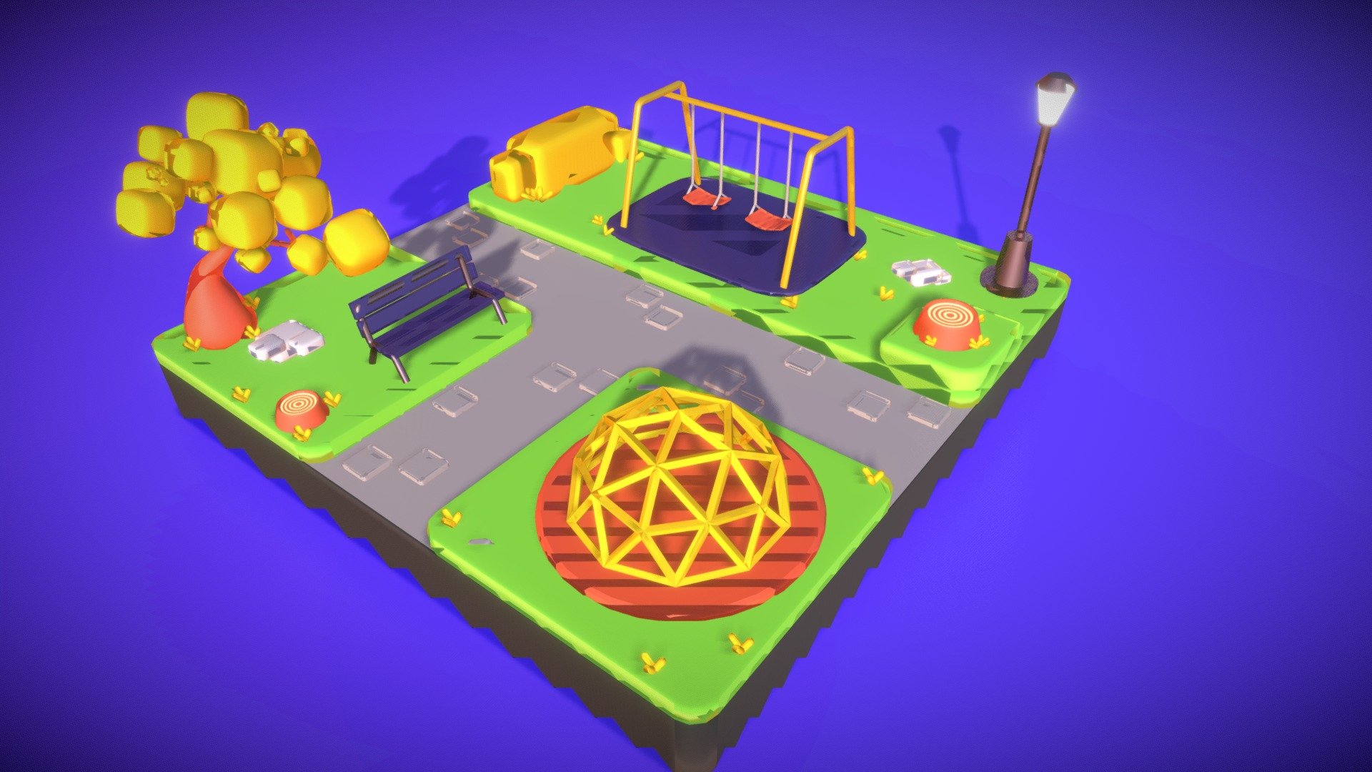 Playground - 3D model by Tatie (@TatyanaLee) [22412cc] - Sketchfab