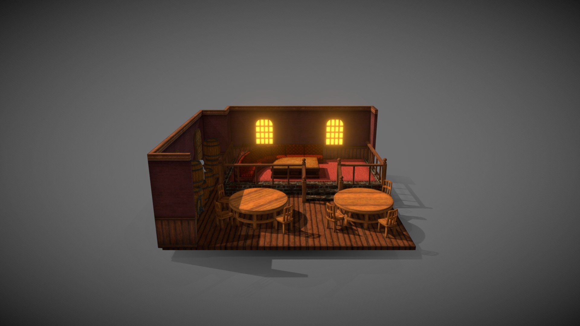 English Pub Scene - 3D model by Josephine (@jyrh) [22432ec] - Sketchfab