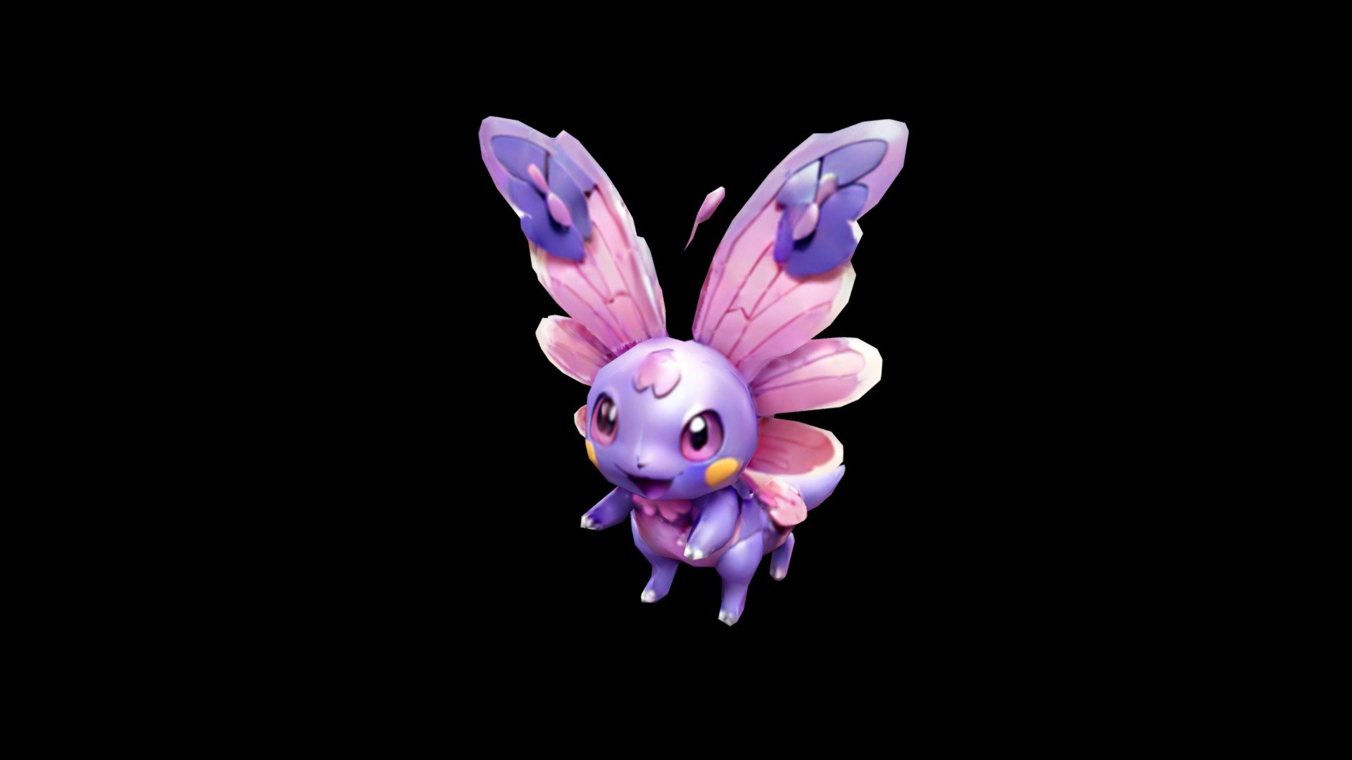 "Lovely Clover, a vibrant purple and pink bug-ty - Download Free 3D ...