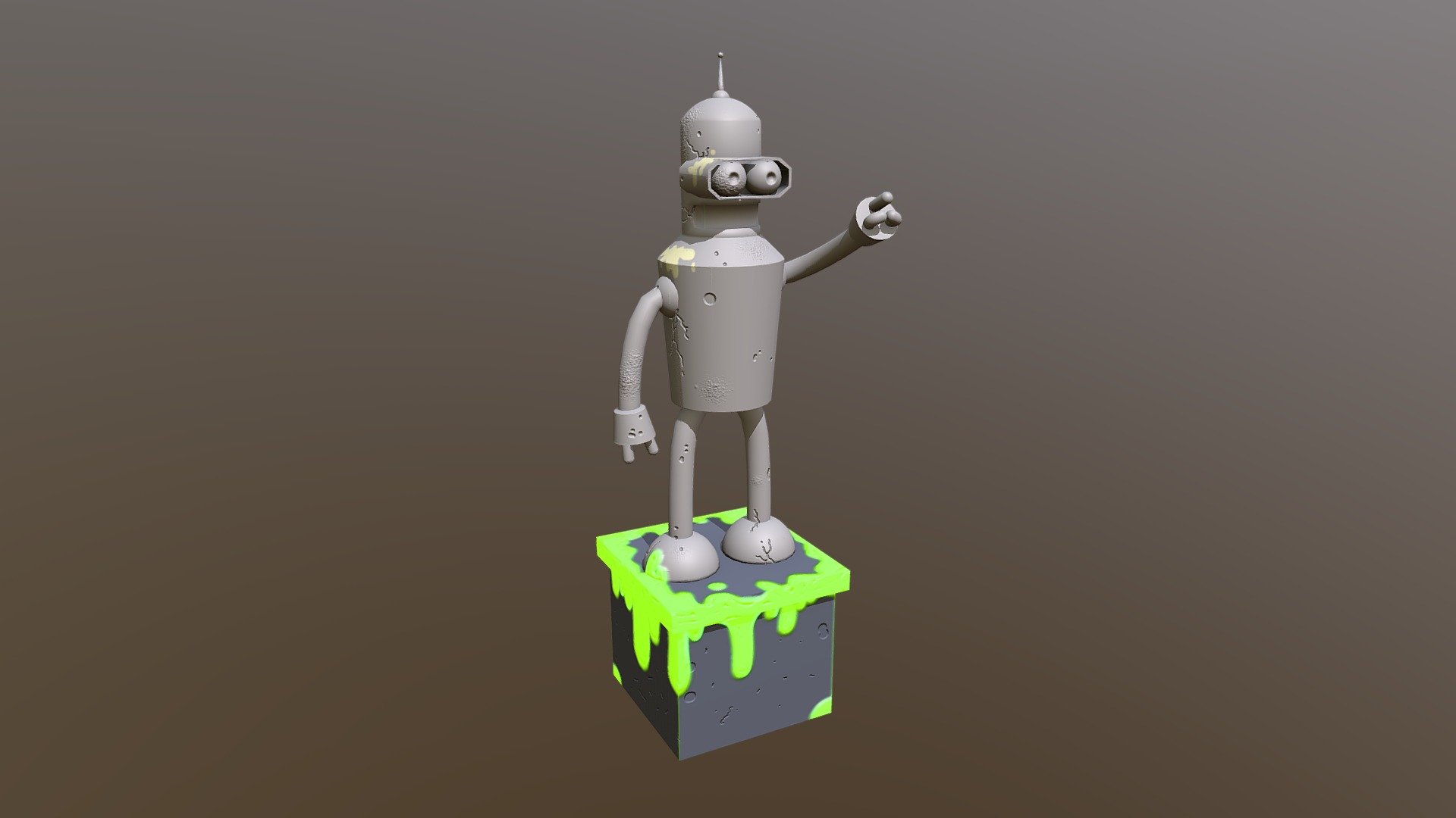 Bender Statue Color Final_2 - 3D model by aleksey.matveenko [2249464 ...