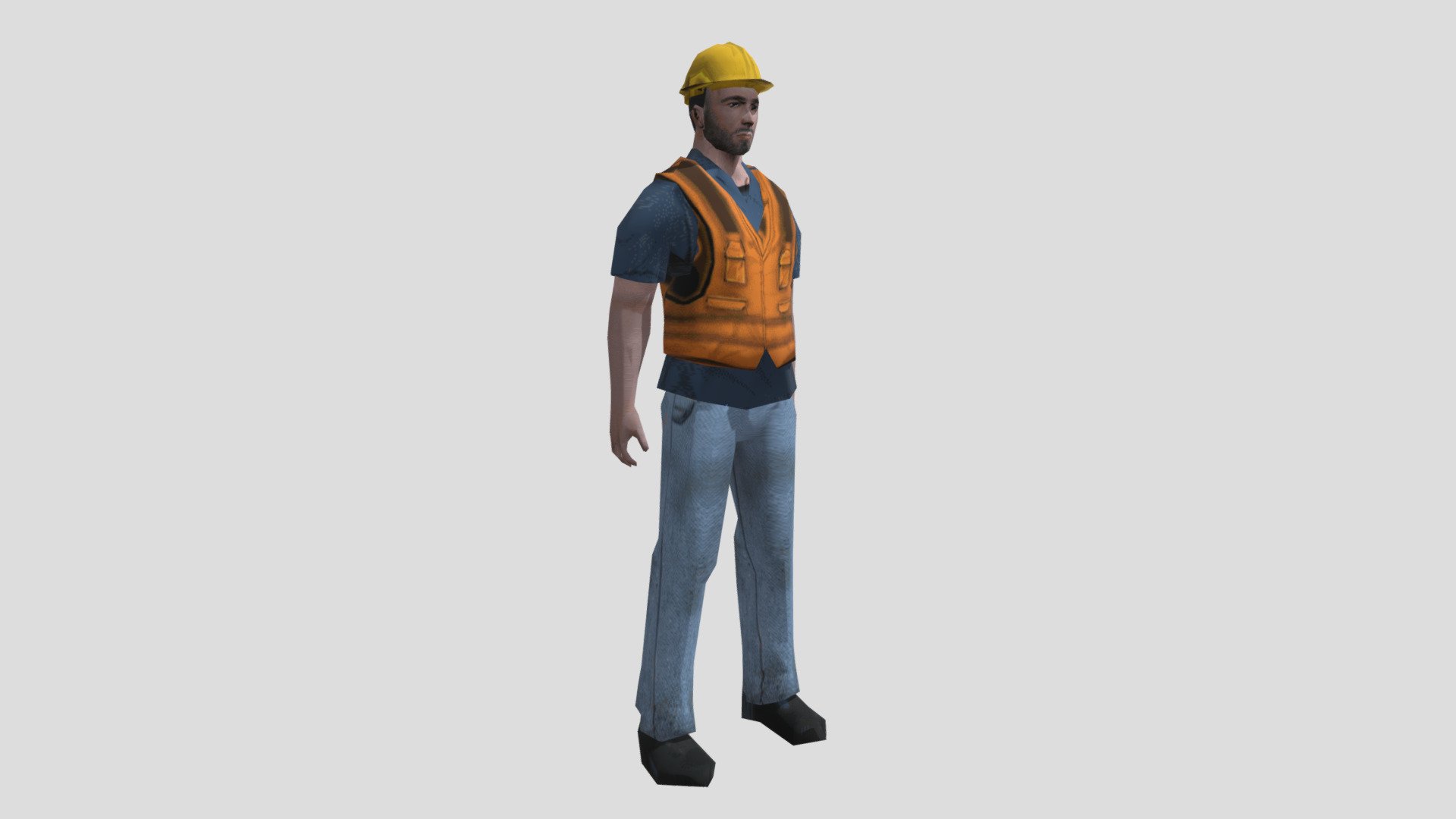 Construction Worker 1 (Standing) 1A - Buy Royalty Free 3D model by ...
