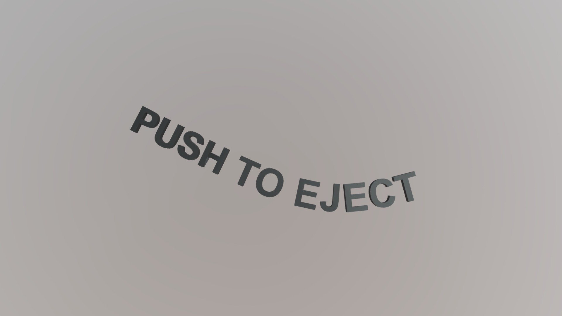 PUSH TO EJECT_words_L - 3D model by Capture It In 3D (@CaptureMeIn3D ...