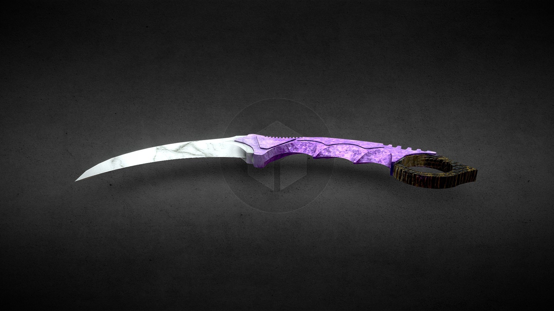 Purple Marbel knife - 3D model by 09Jeffboy_James [224ff8b] - Sketchfab