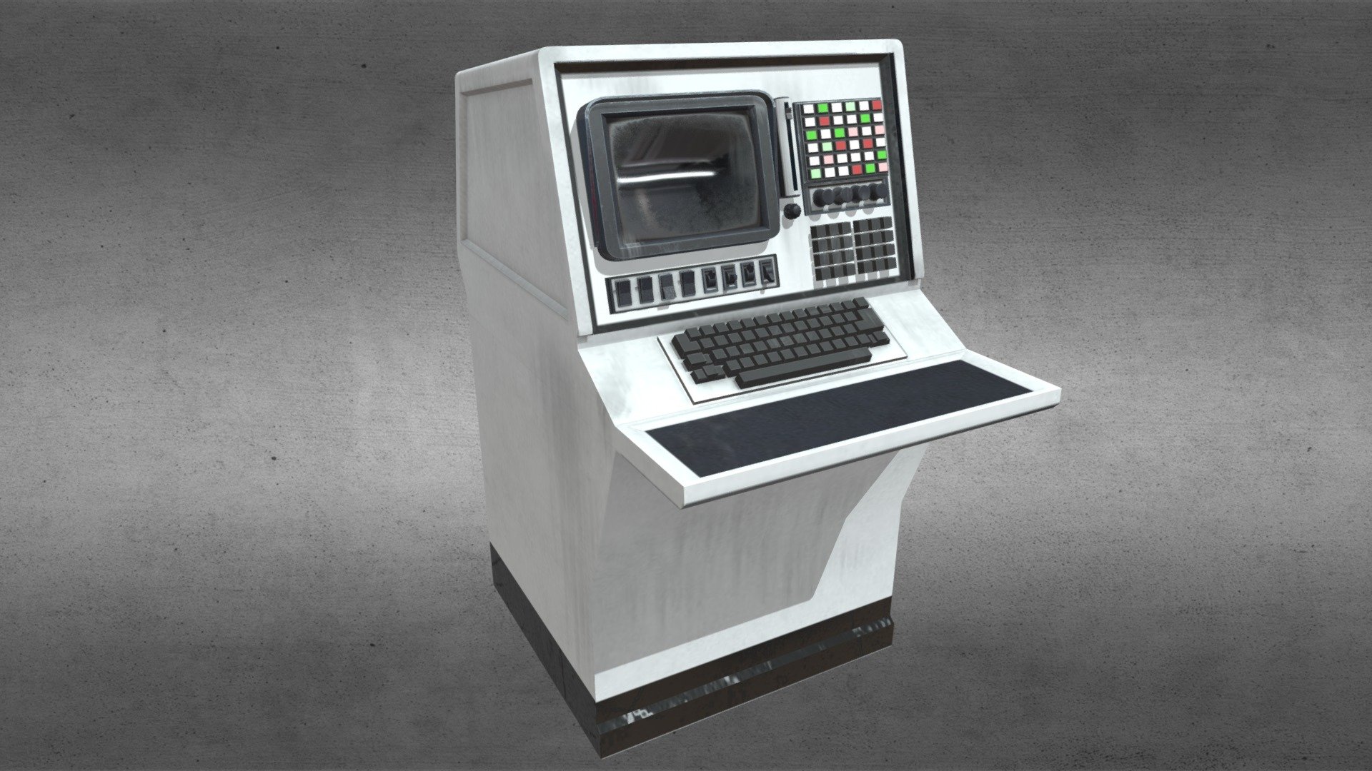 Old Nasa Style Computer Console - Download Free 3D model by SUrusso613 ...