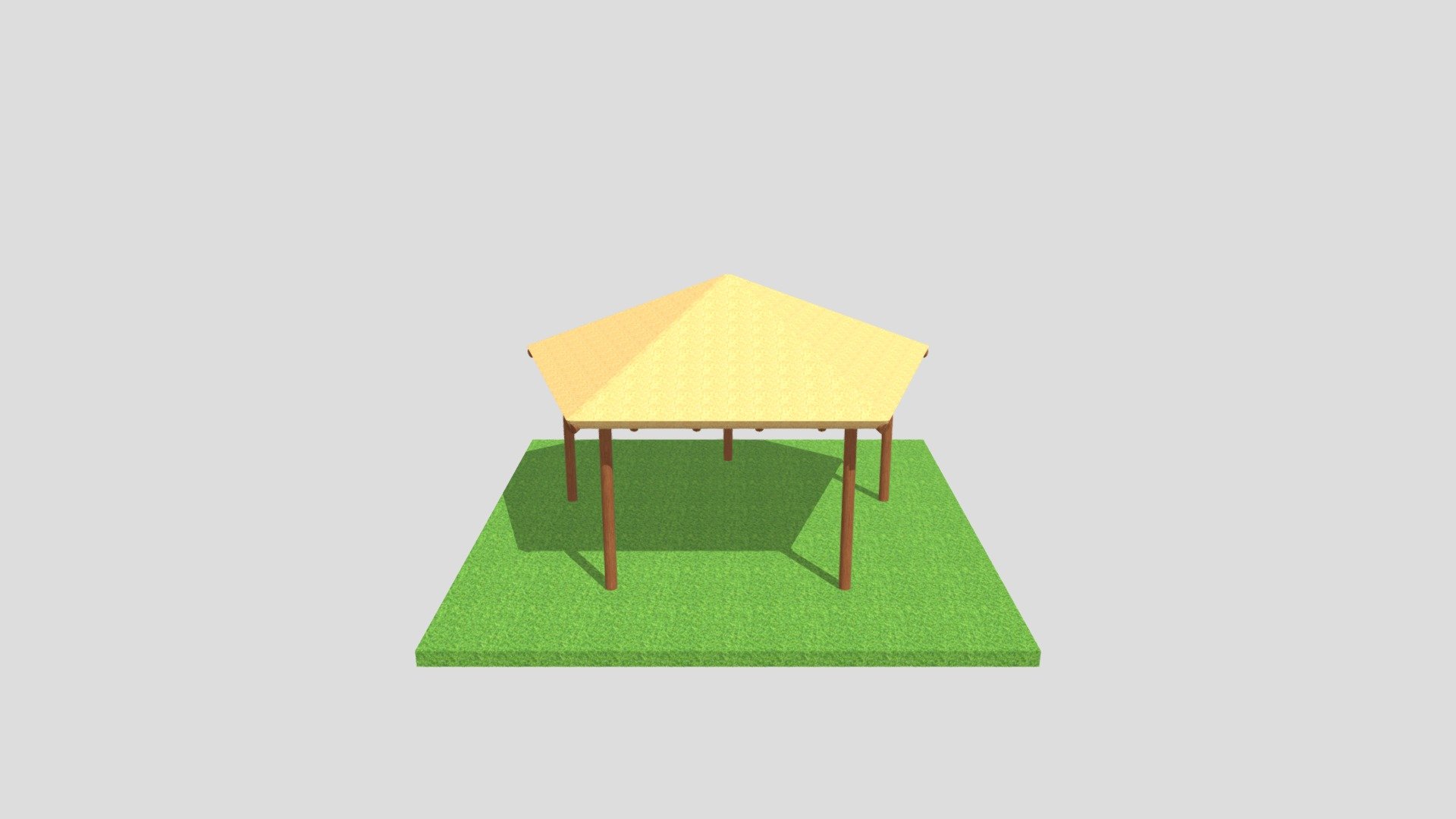 Quiosque - 5 Lados - Download Free 3D model by rafakp [2254806] - Sketchfab