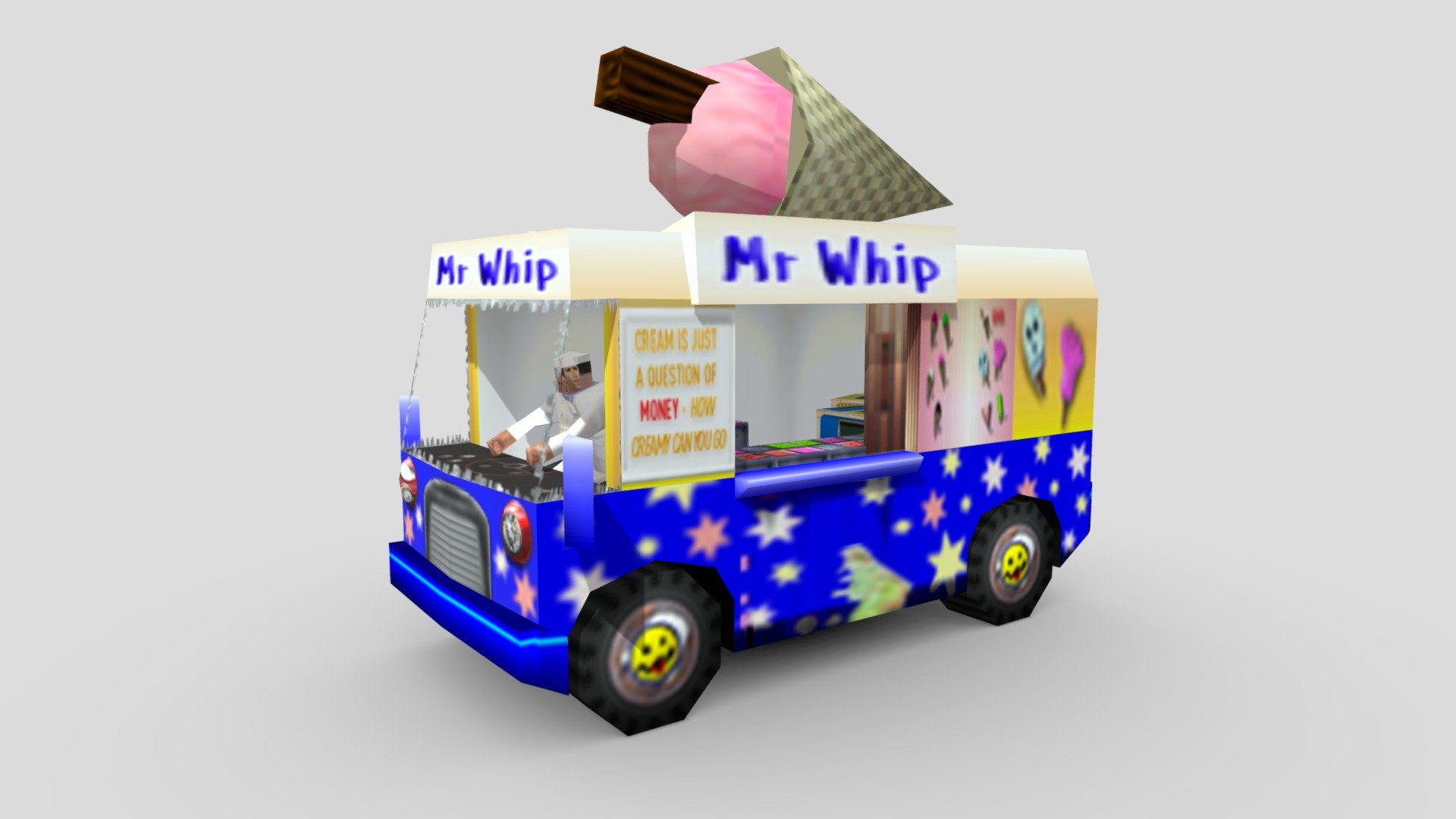 Mr. Whip (Unused) - 3D model by Carmalogue [2255fb6] - Sketchfab