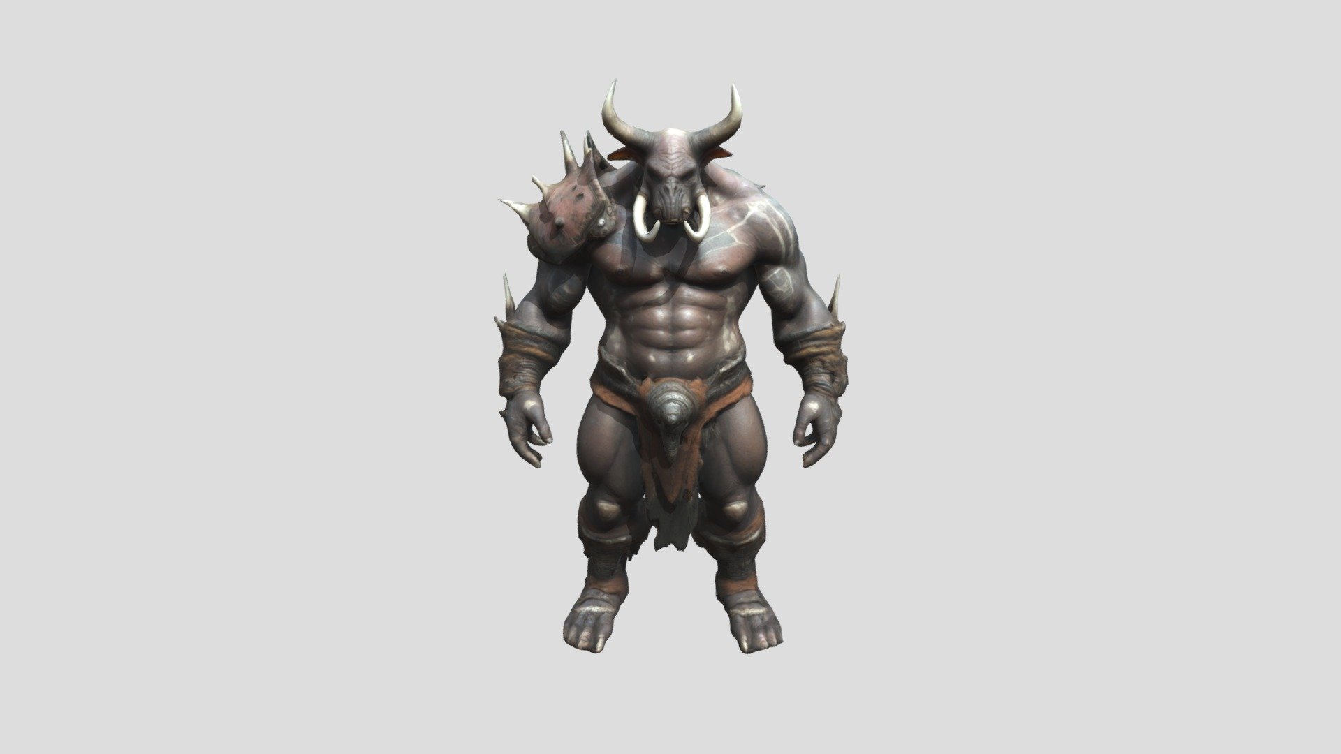 muscular humanoid creature - 3D model by longmon.work [2256350] - Sketchfab