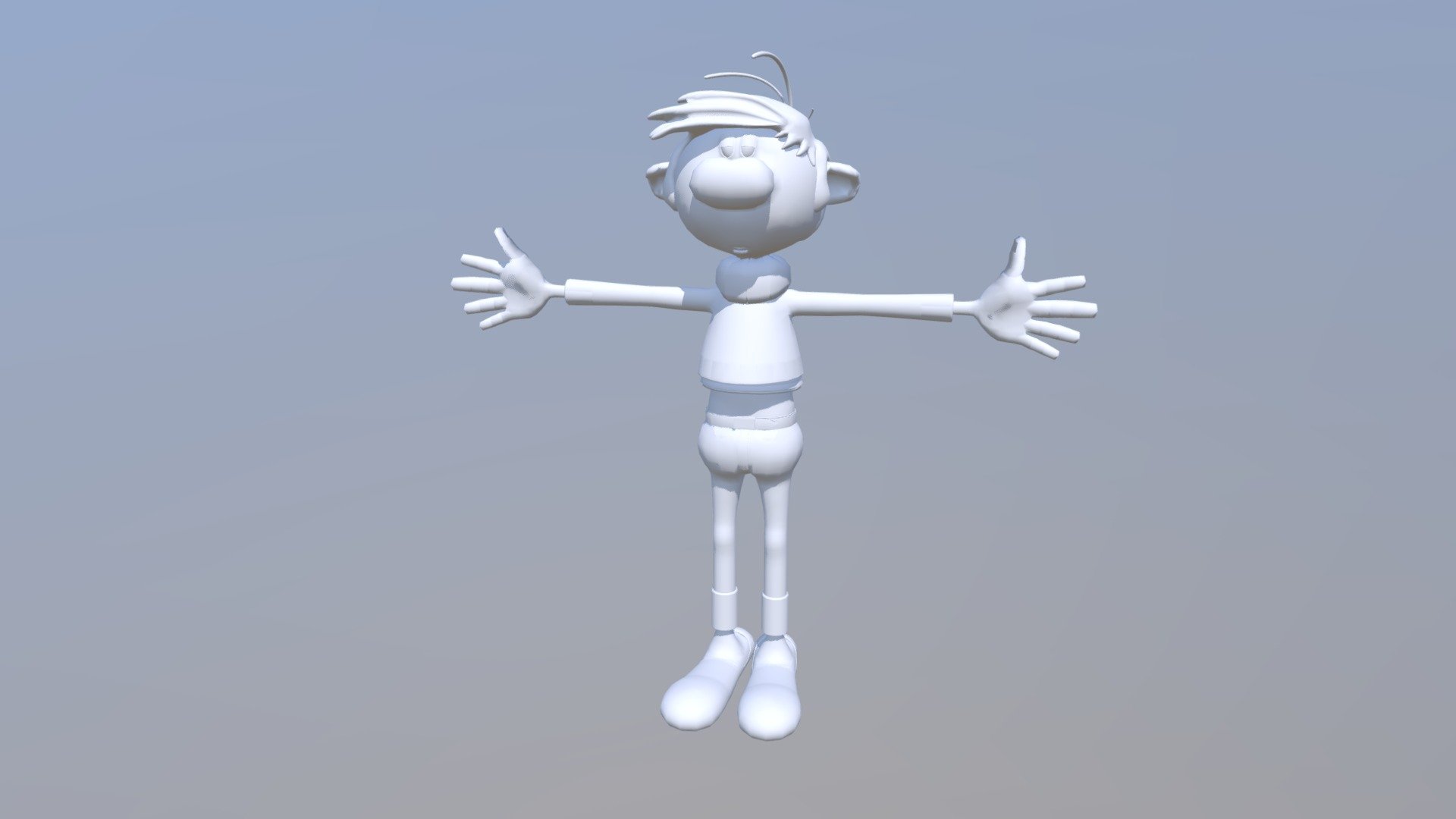 Gaston Lagaffe - 3D model by LING (@v2morrow) [2256bc2] - Sketchfab