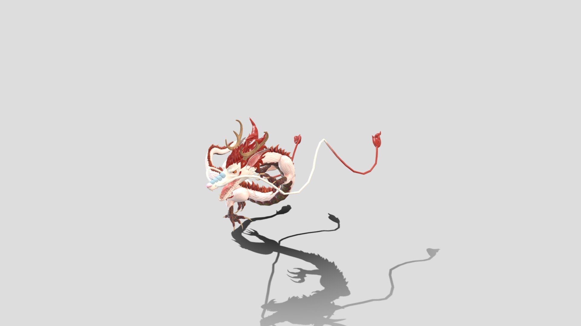 White Dragon - Download Free 3D model by MatoyBoii [2256de6] - Sketchfab