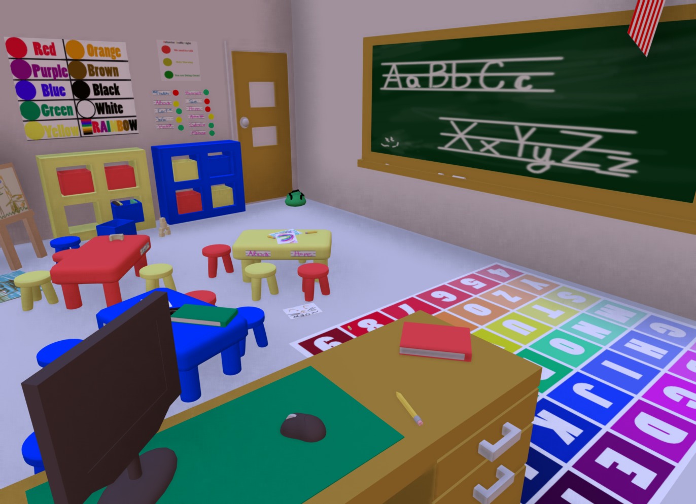 Classroom - 3D model by hannahrevelle [2258e0b] - Sketchfab