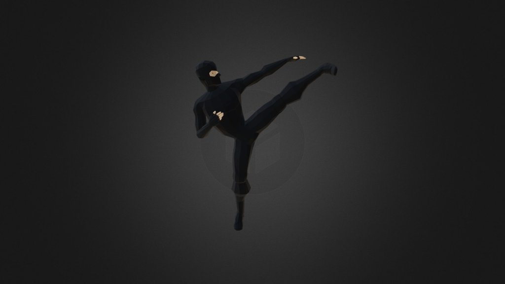 Ninja Kicking - Download Free 3D model by yacin_cheffai [225900e ...