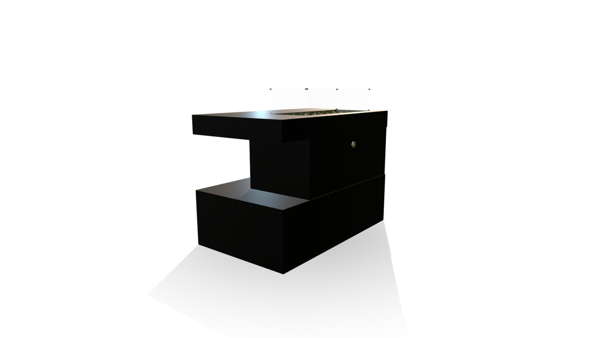Modofire Offset Rectangle Fire Pit Table - 42in - 3D model by ...
