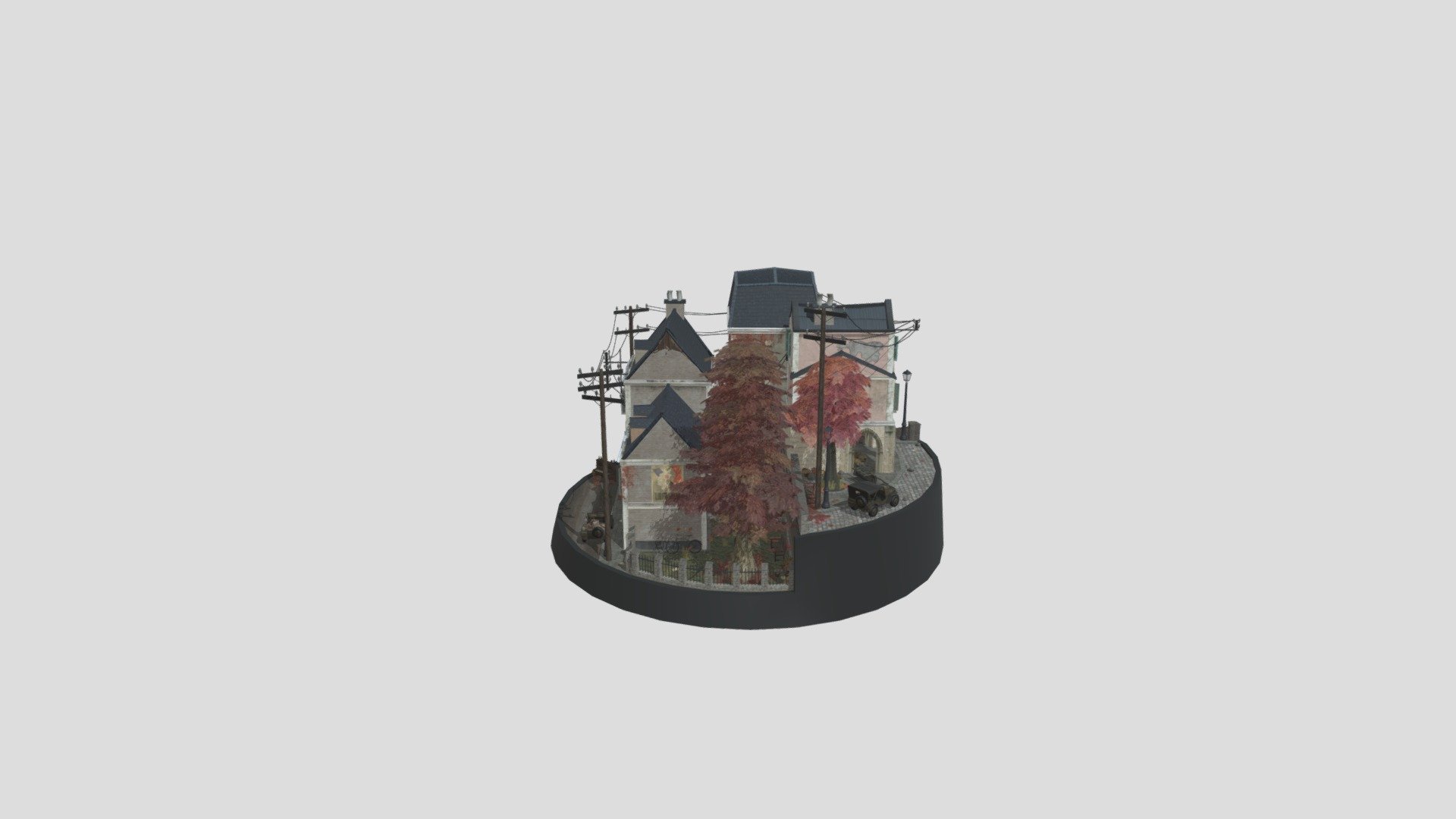 WW2 Cityscene - Download Free 3D model by Ara_my45yt [225e4a7] - Sketchfab