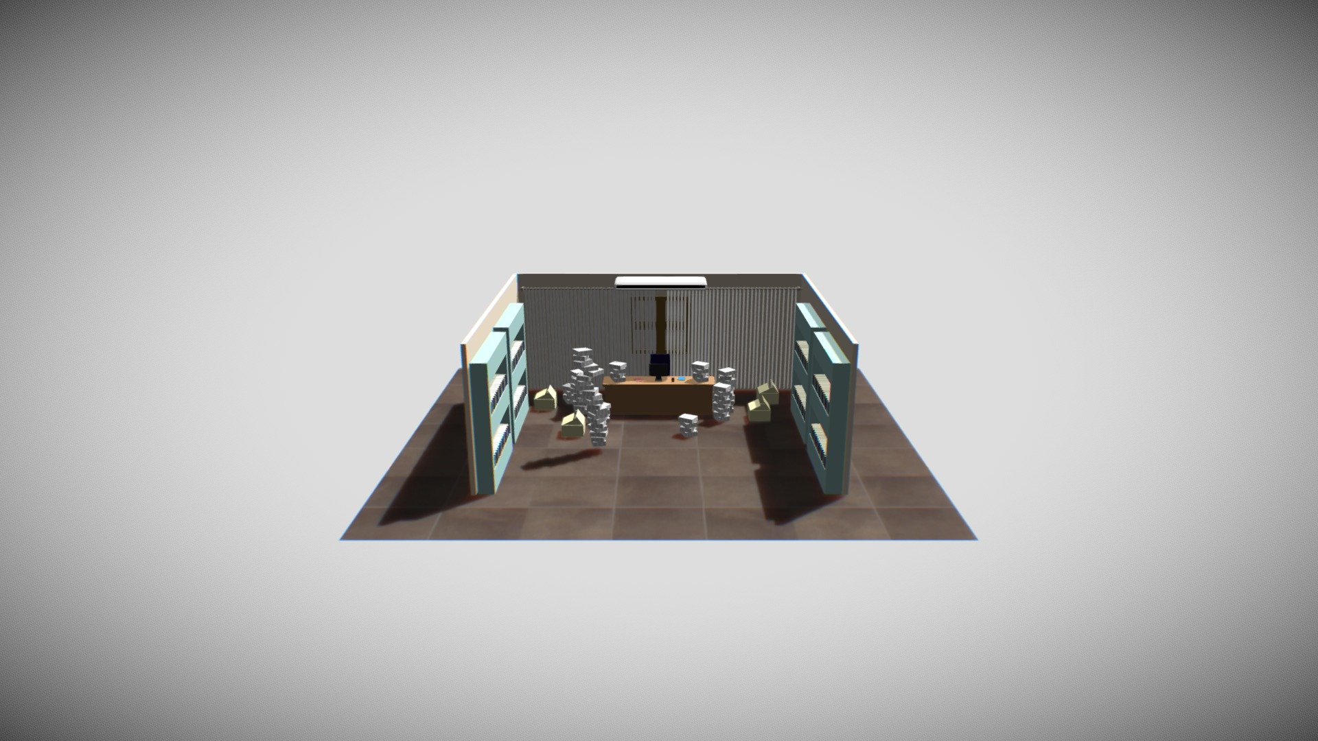 Simple Office - 3D model by elielcirjr [225f898] - Sketchfab