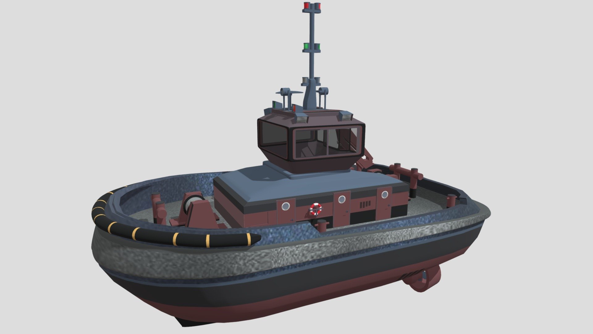 Tug Boat - Download Free 3D model by gogiart (@agt14032013) [2260a14 ...