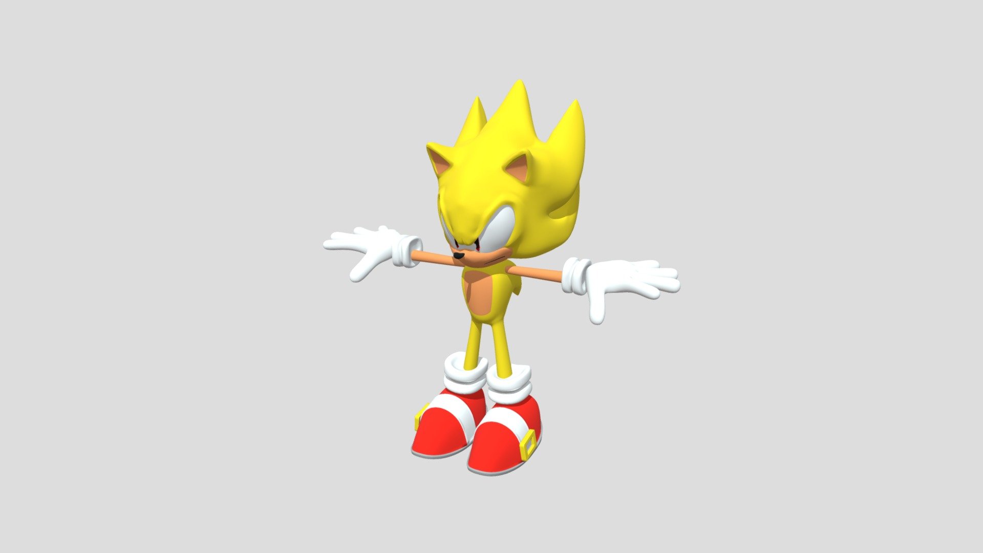 Super Sonic - Basic Model - 3D model by drewb (@drewbhehehe) [226206f ...