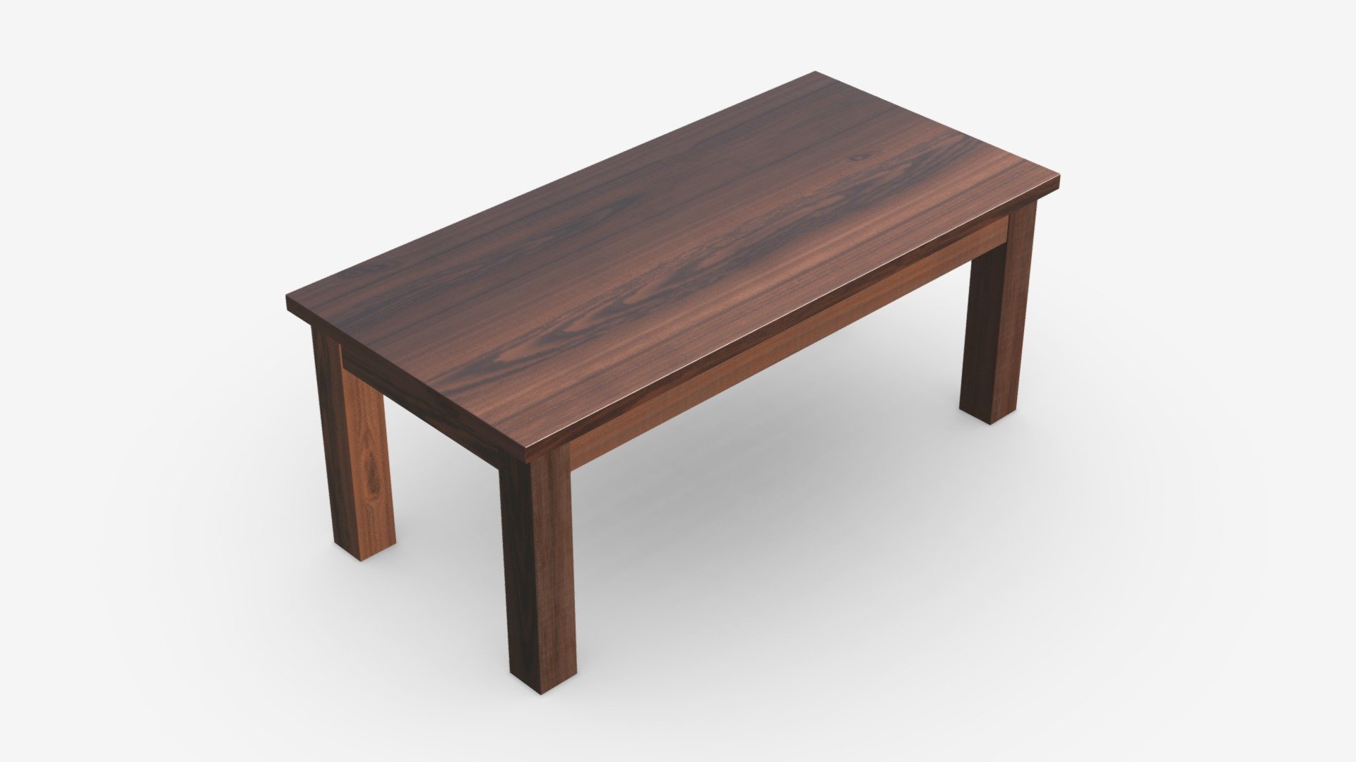 Rectangle wooden coffee table - Buy Royalty Free 3D model by HQ3DMOD ...