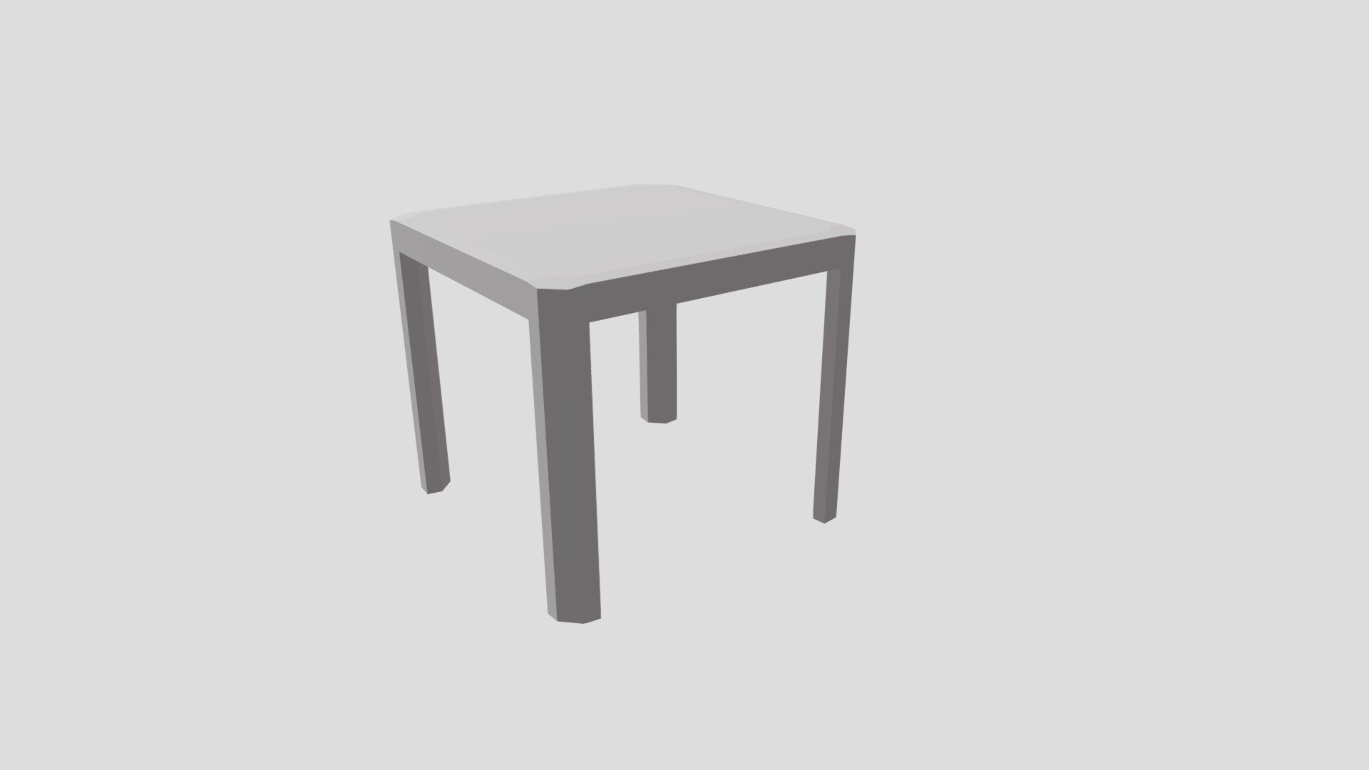 Plastic Table - Download Free 3D model by sweddle [2267641] - Sketchfab