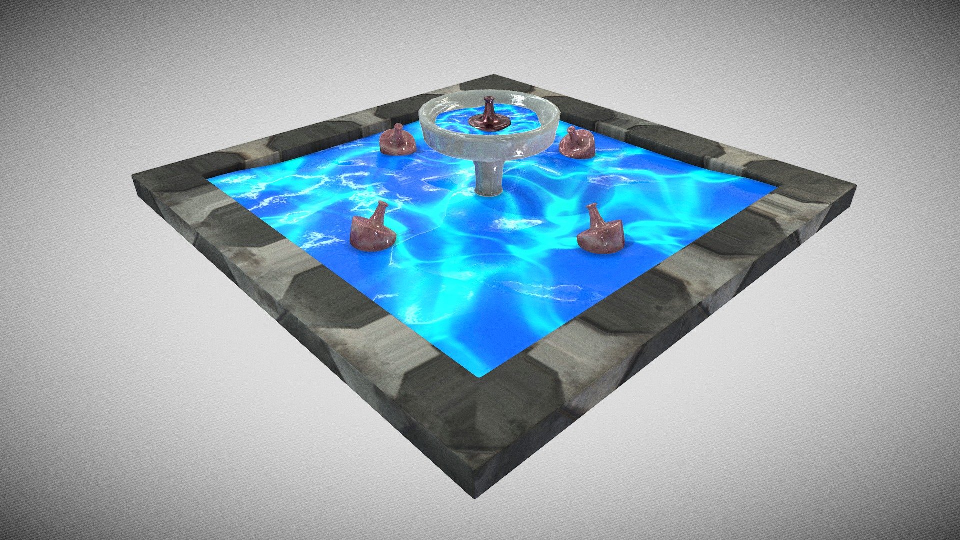 Animated Fountain - 3D model by vivekJain1 [226793a] - Sketchfab