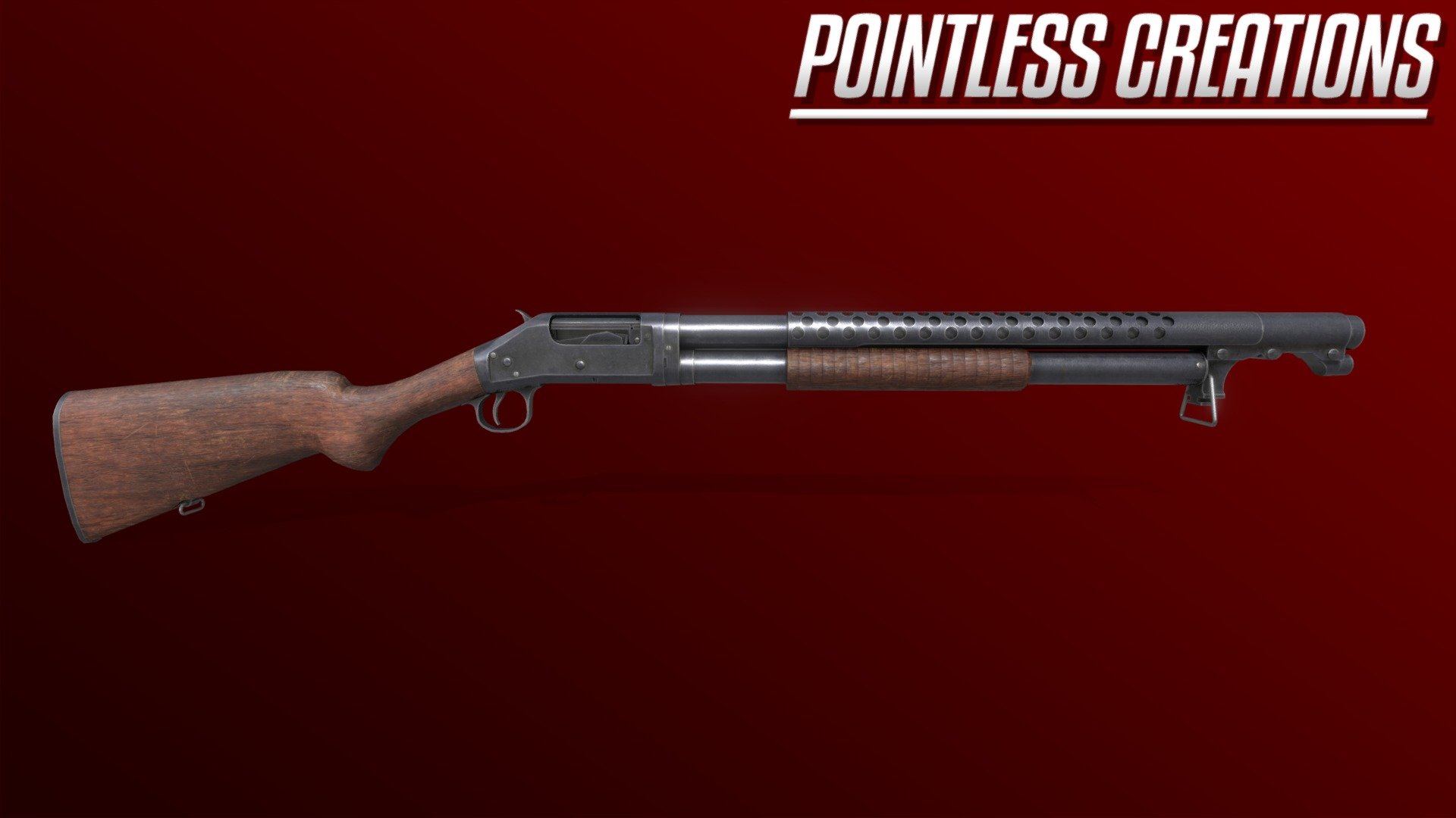 Trench Gun [VRChat] - 3D model by POINTLESS (@Pointless.blend) [2267ddb ...