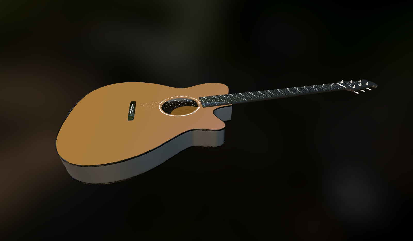 Modelling Gitar - 3D model by apriansyah [22695da] - Sketchfab