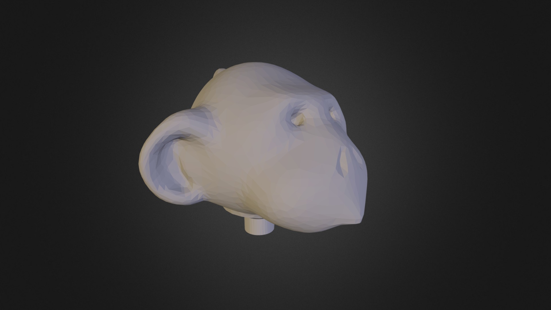 head_monkey_4922Faces - 3D model by sammeu [226a649] - Sketchfab