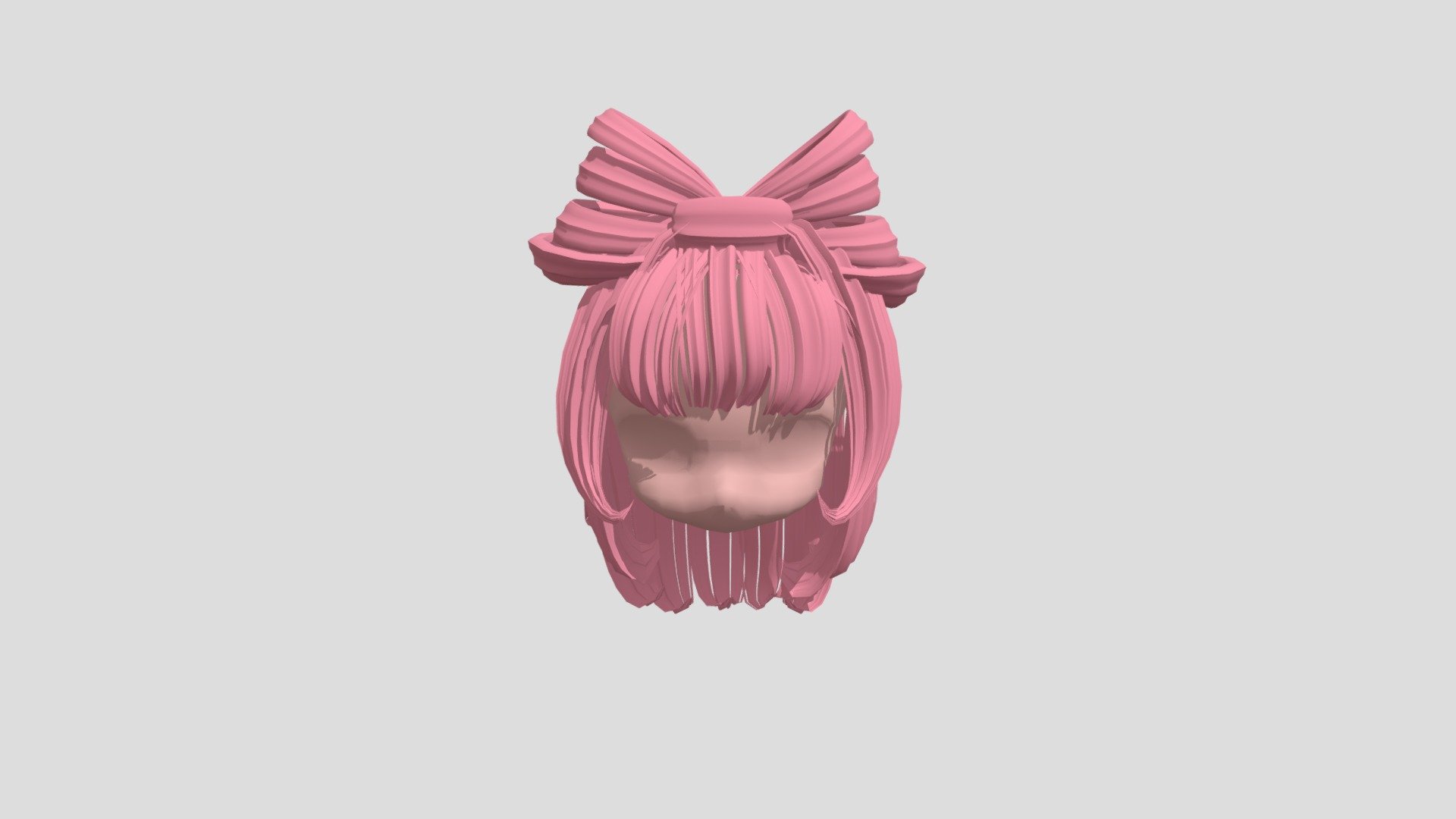 Female Hair- Cute Princess Pink - 3D model by celestinelee [226af8e ...