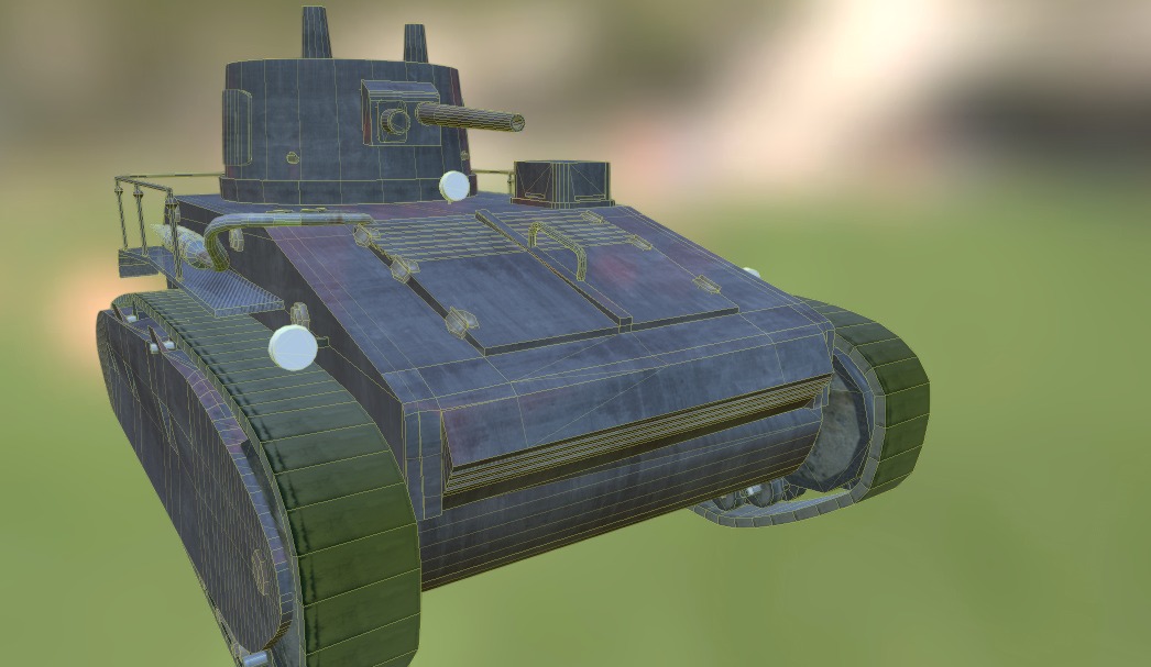 Leichttraktor German Tank WW II - 3D model by sila3d [226c793] - Sketchfab