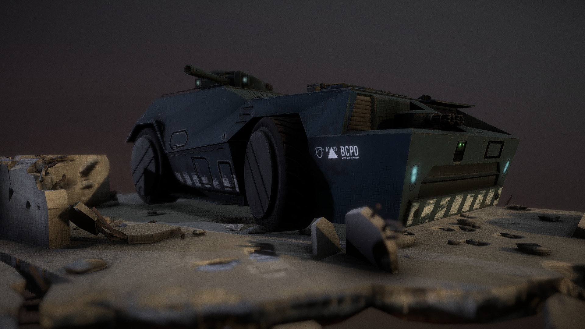 Heavy Riot Tank - 3D model by monographic [226d637] - Sketchfab