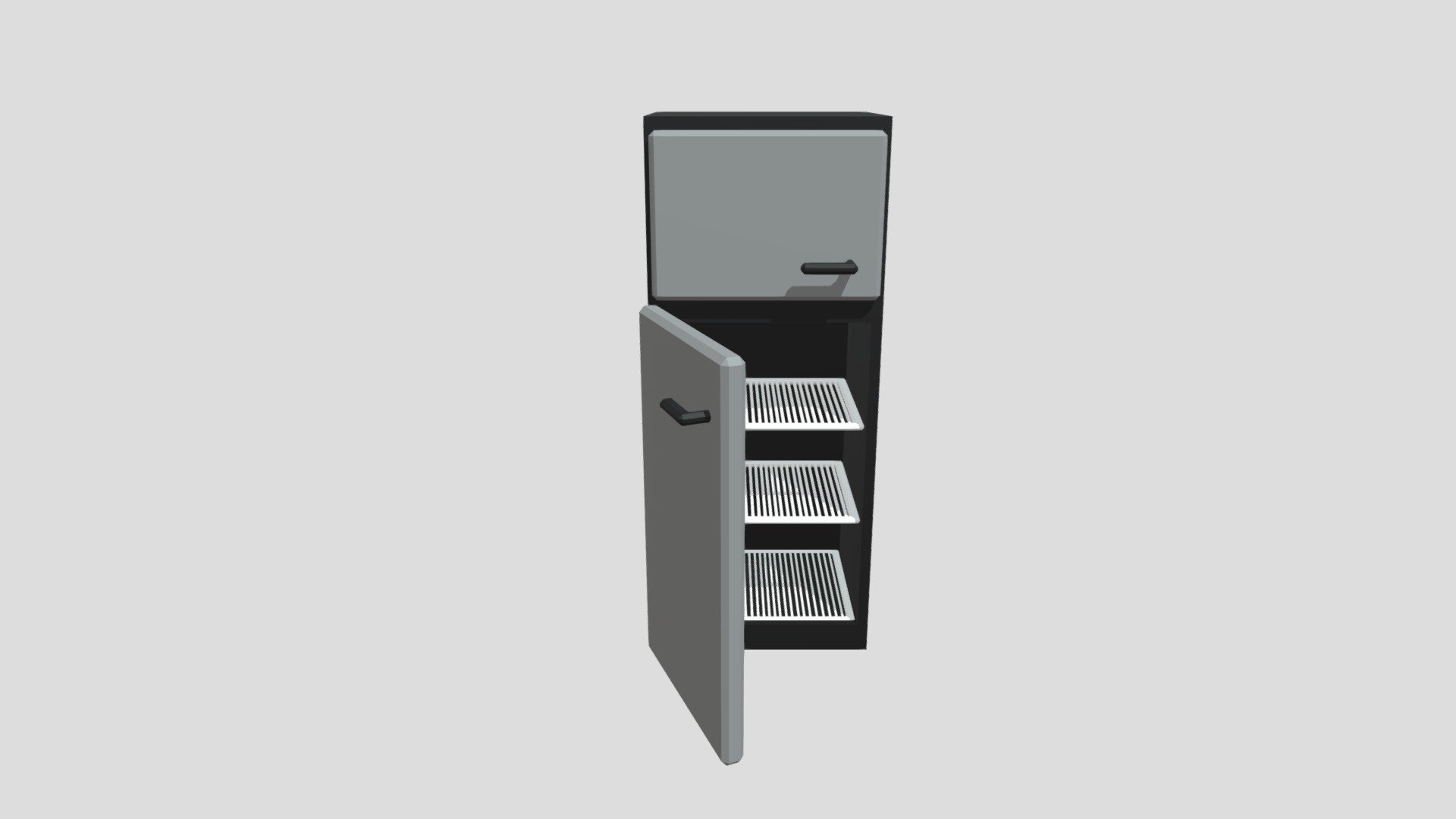 Simple Fridge - Download Free 3D model by M3ZZA [227328f] - Sketchfab