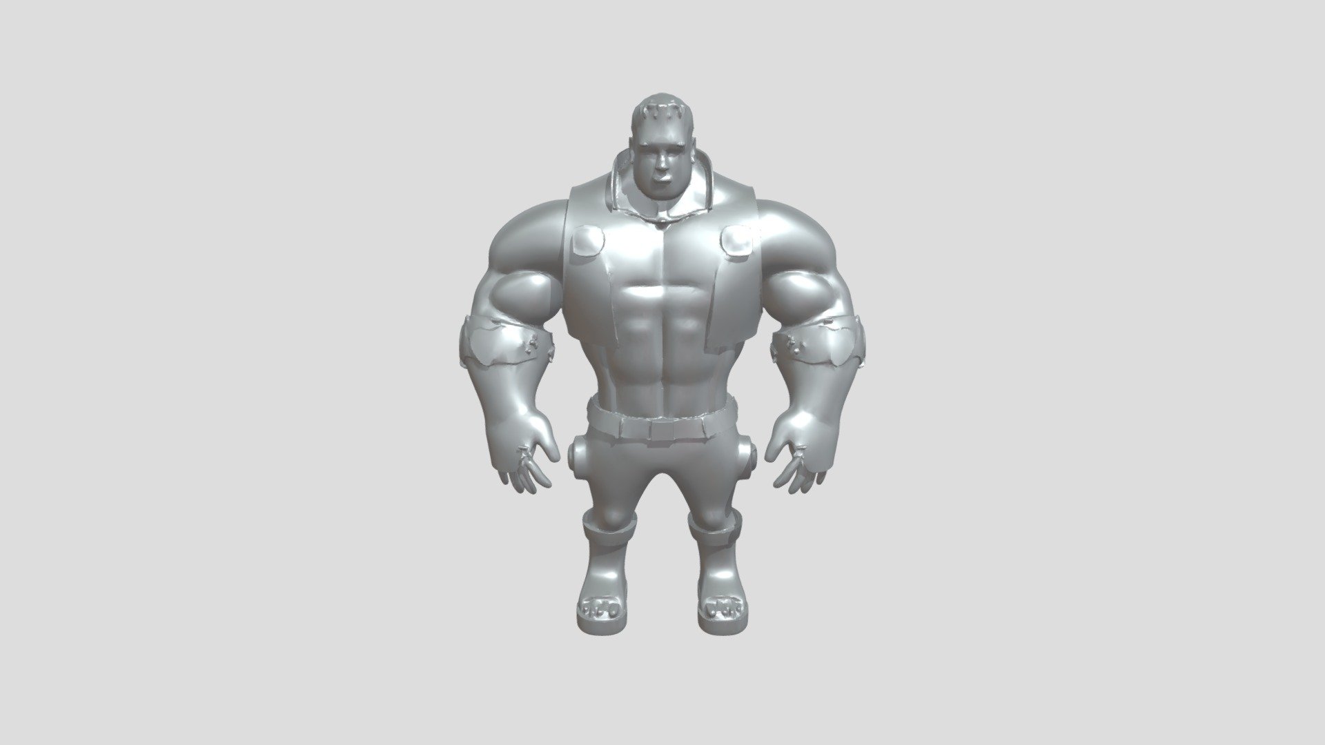 muscular male character with armor - 3D model by zhanxianx [2274768 ...