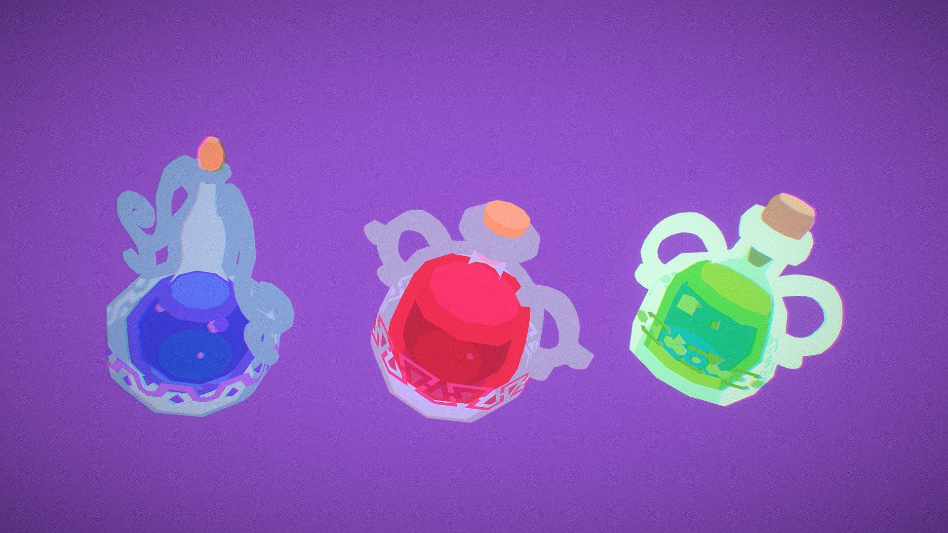 Zelda's Potions - 3D model by Nathalia Maia (@__lowpoly) [2275167 ...