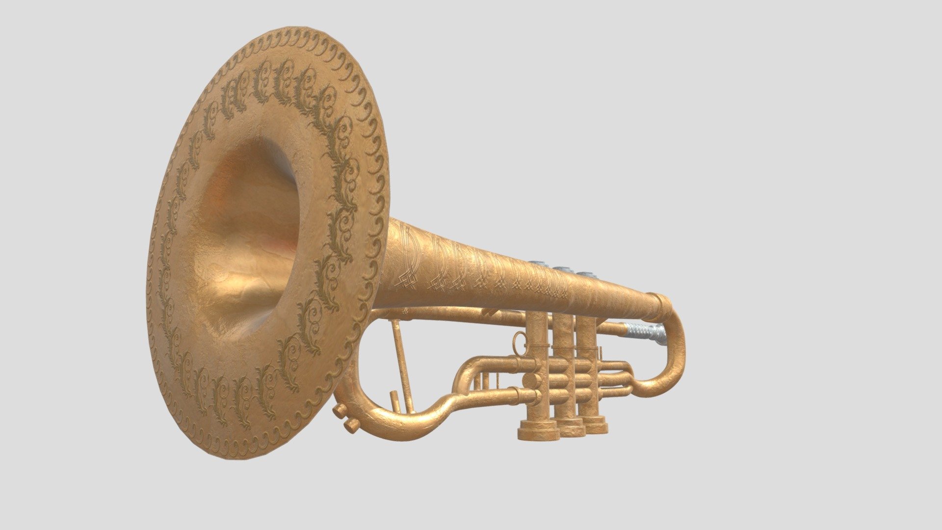Trumpet - 3D model by Mohithkanna Sankar (@mohithkanna2) [22754fc ...