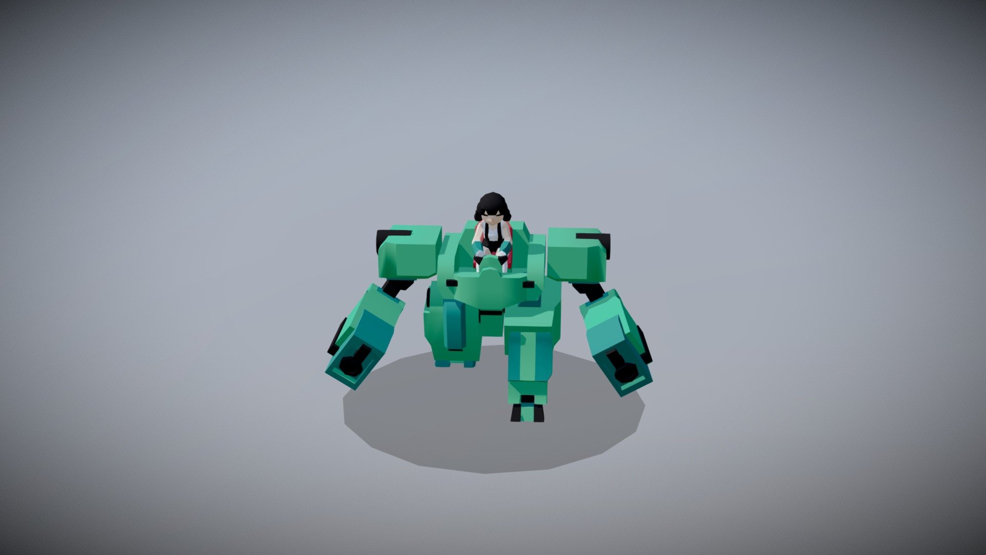 Humanoid Mecha 2 - 3D model by squareanon [2276c67] - Sketchfab