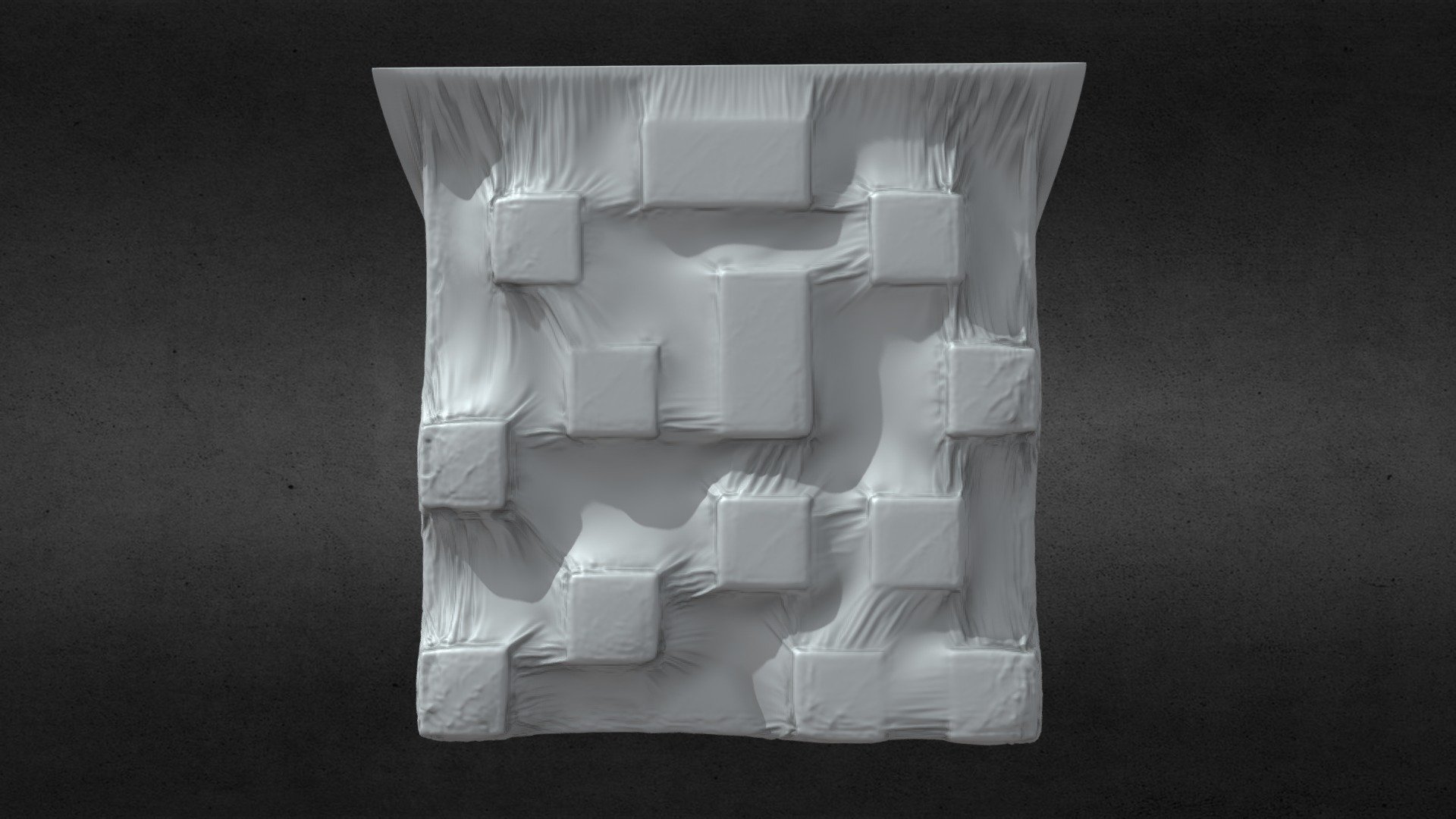 Cloth and Cubes (wall decor, printable) - Buy Royalty Free 3D model by ...