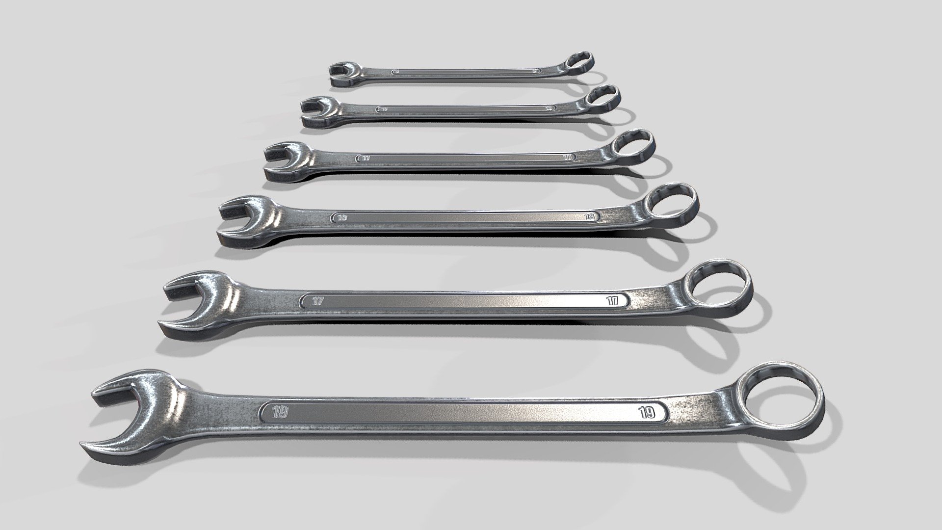 Selection of spanners - Buy Royalty Free 3D model by Sousinho [2279f5a ...