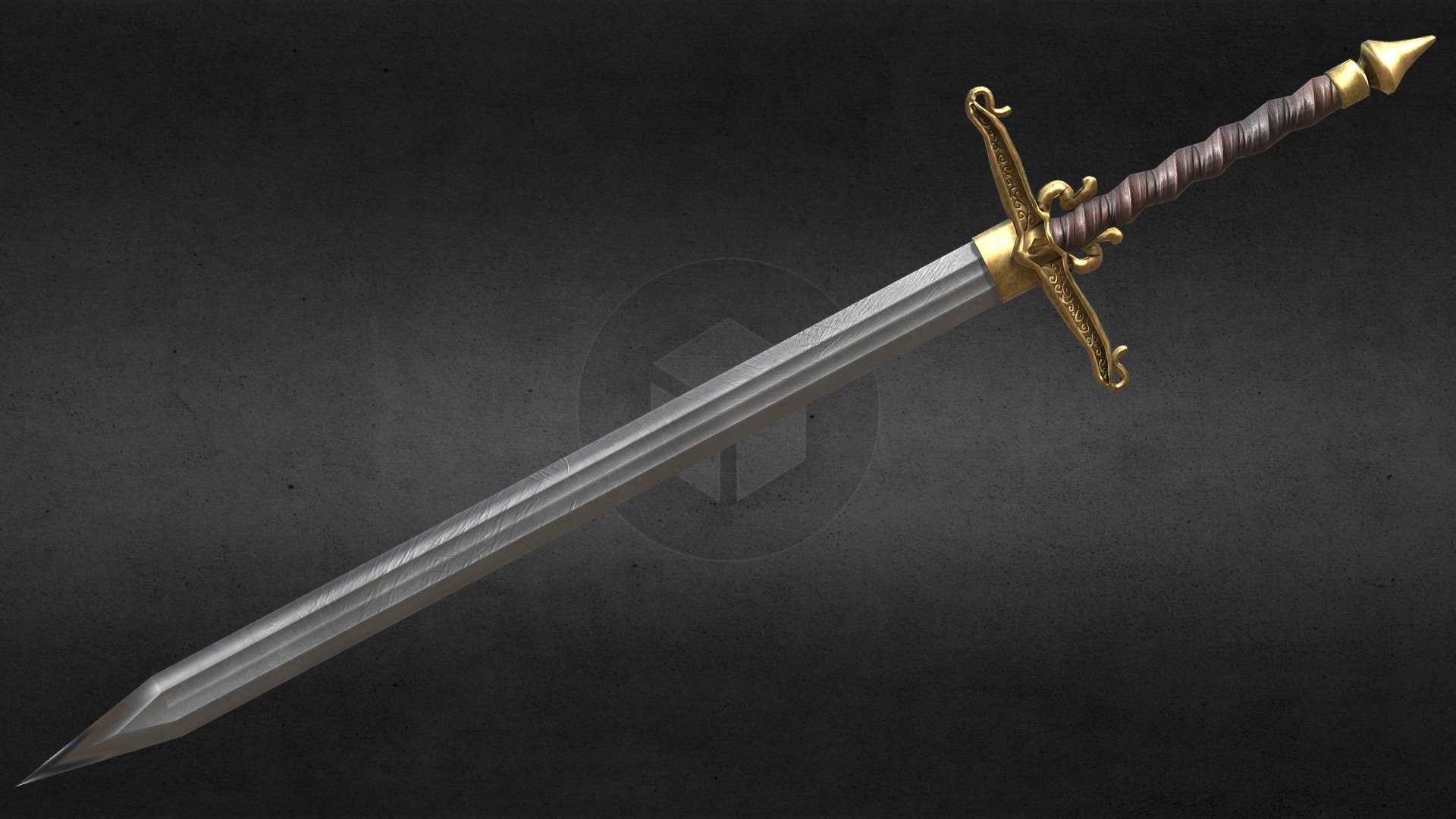 Sword Low - 3D model by Sebastian Kowalik (@okamino) [227b504] - Sketchfab