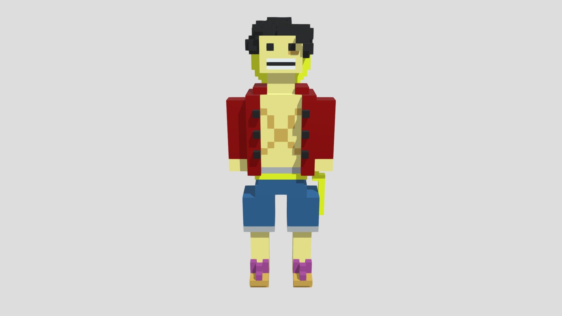 Luffy - Download Free 3D model by kakoufurity [227be7a] - Sketchfab