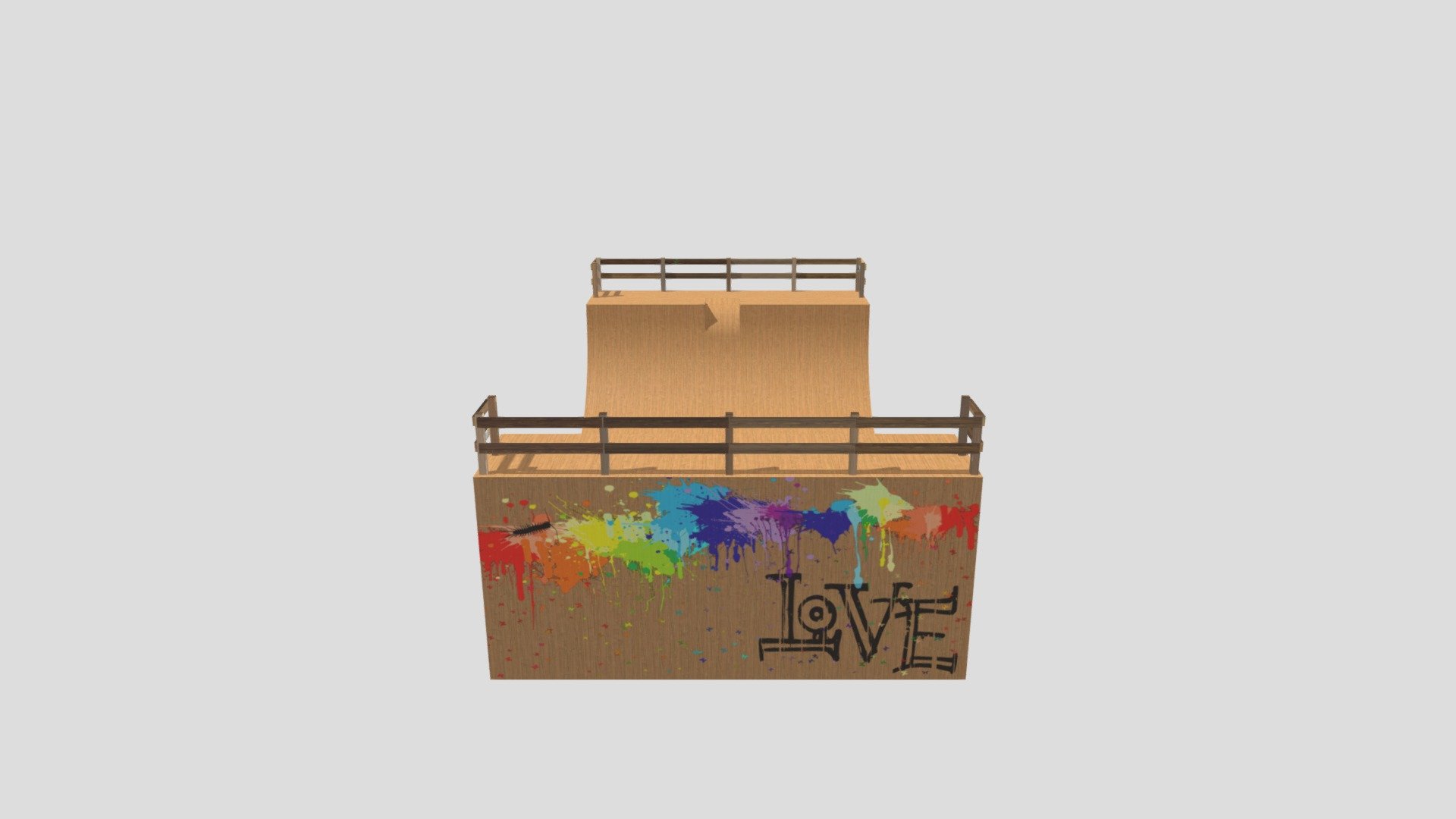 UV and Textured Halfpipe - Download Free 3D model by vmash [227c085 ...