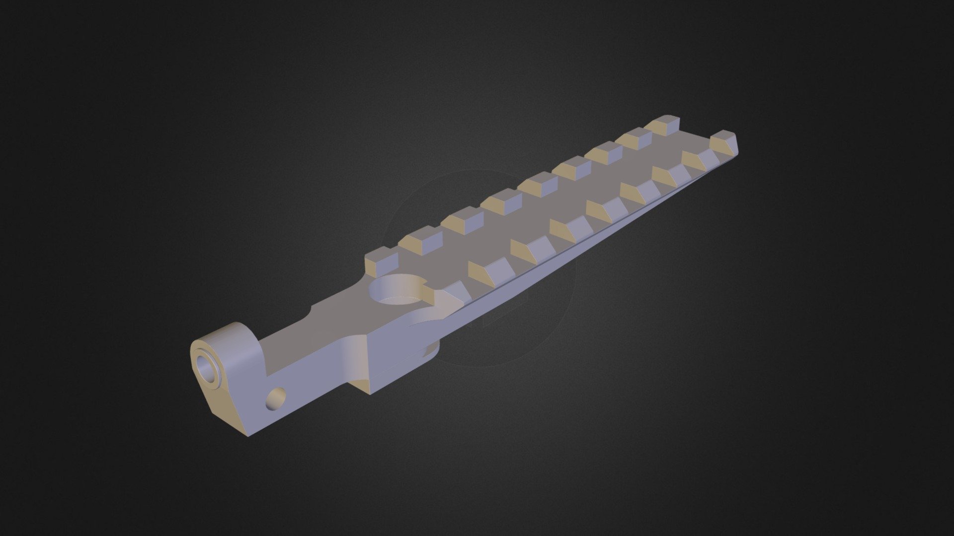 Picatinny rail - 3D model by 34d.xyz [227cedb] - Sketchfab