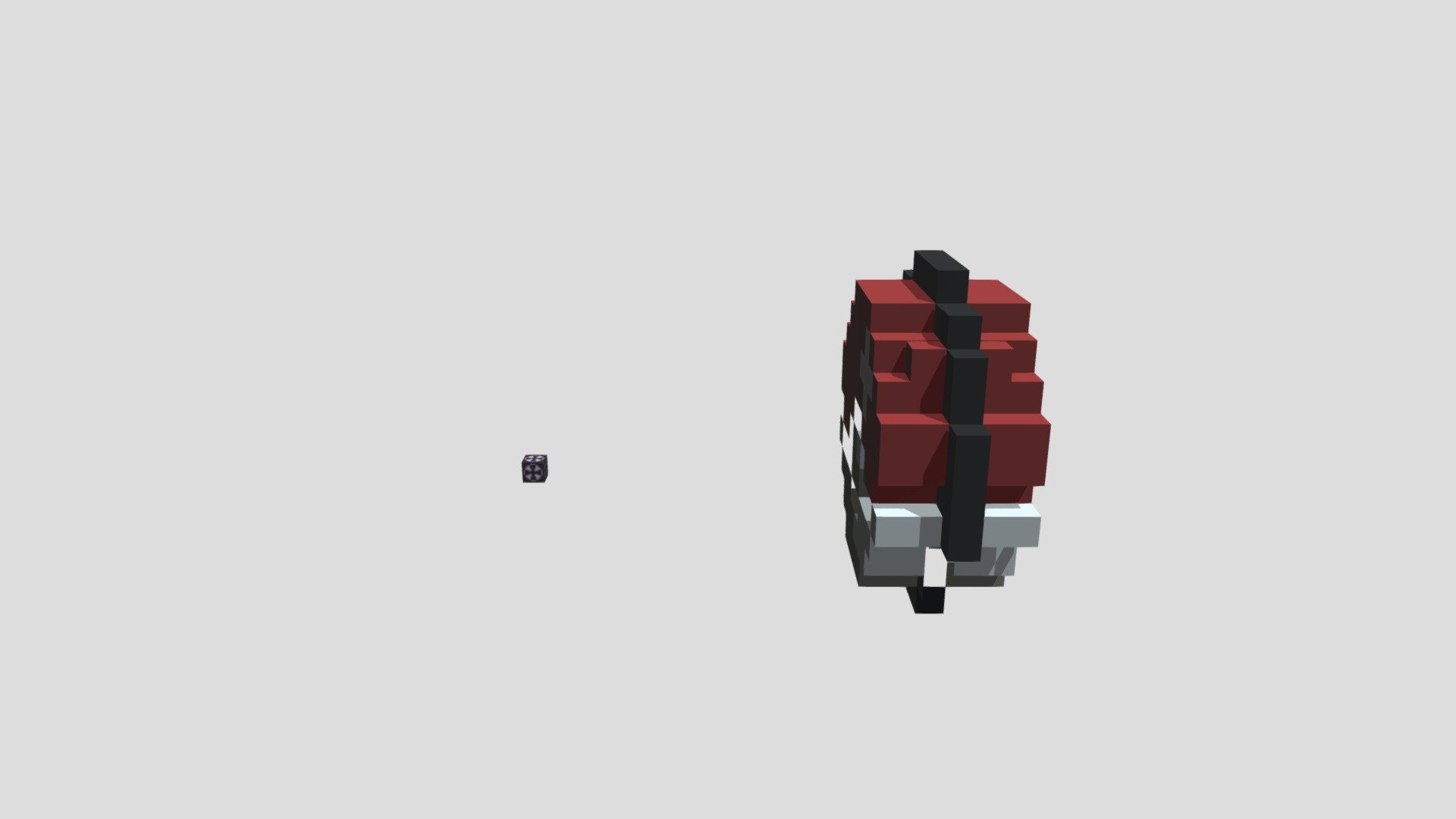 Pokeball - Pixel Art Minecraft Education - 3D model by j.caetano ...