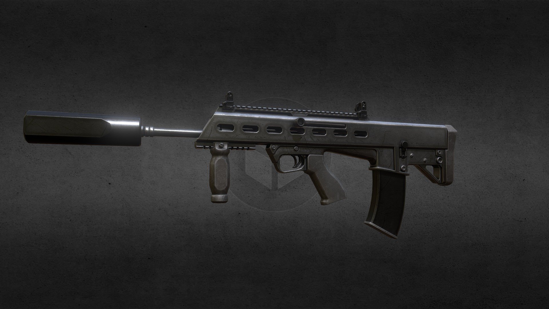 Bullpup Rifle - Download Free 3D model by DJMaesen (@bumstrum) [227e8ab ...