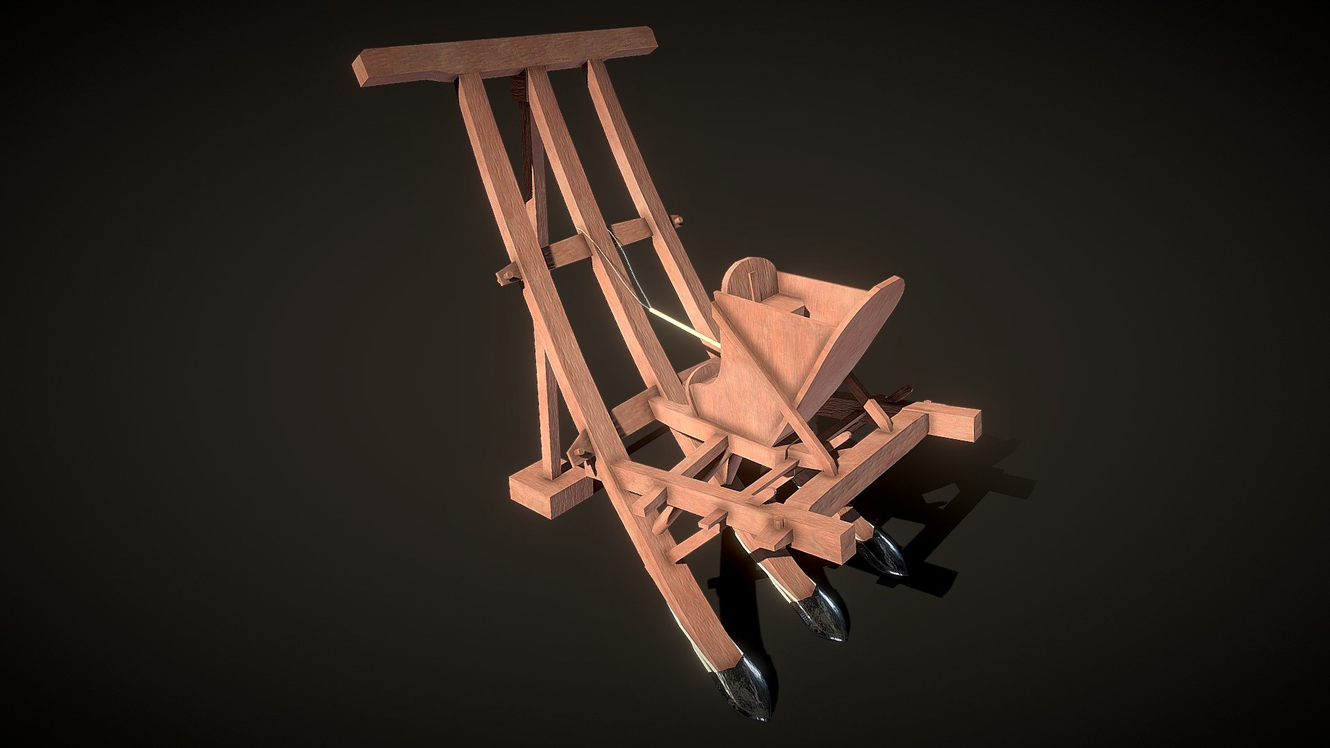 an animal-drawn seed plough - Download Free 3D model by CG Digital art ...