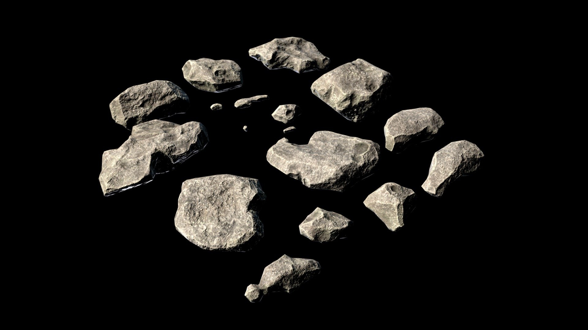 Free Rock Assets Pack - Download Free 3D model by JonhGillessen ...