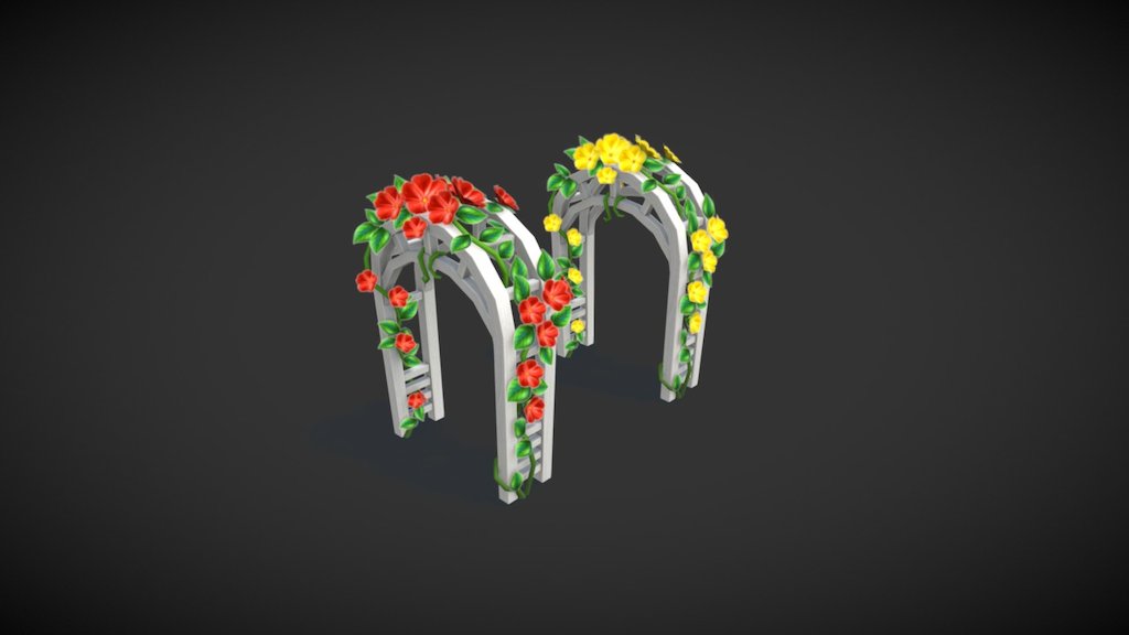 Arch With Flowers - 3D model by Serhii (@lokitemplar) [2281ac1] - Sketchfab