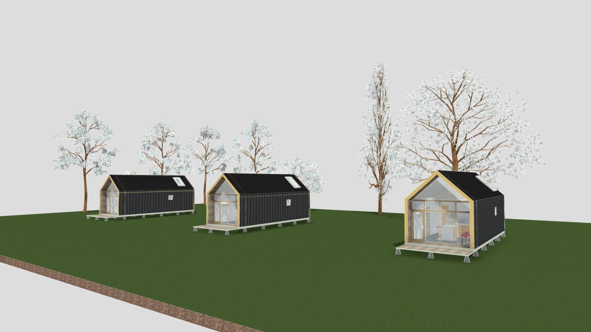 tiny house - 3D model by PIXEL PATAGONIA 3D (@rodrigosantana) [2282b30 ...