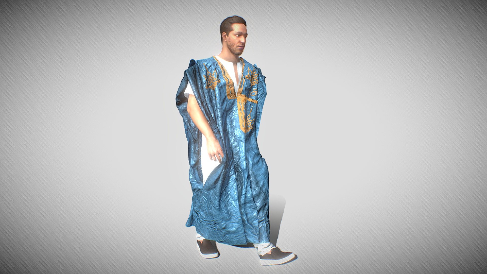 Moroccan Desert Outfit-MALE - 3D model by HichamSvr [2283166] - Sketchfab