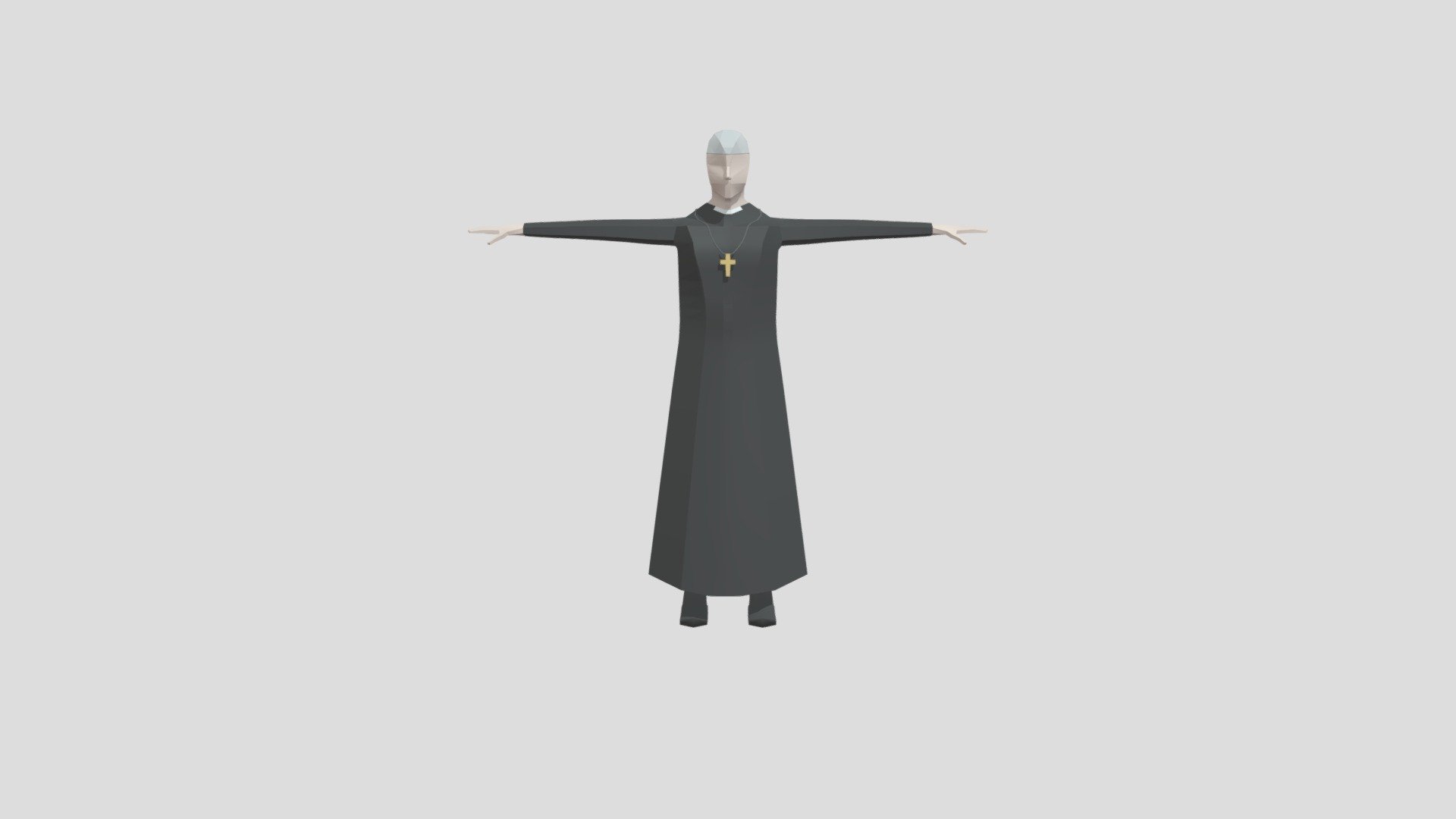 Priest - Walk - Download Free 3D model by Dario Braeuning (@DarioB ...