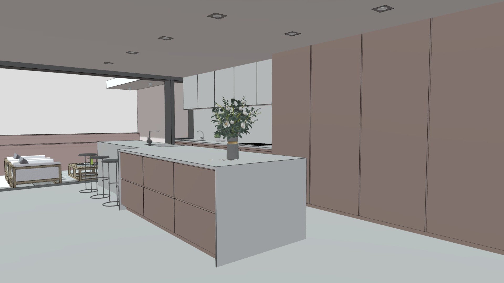 Modern kitchen model - Download Free 3D model by yeseniagil [2286d7e ...
